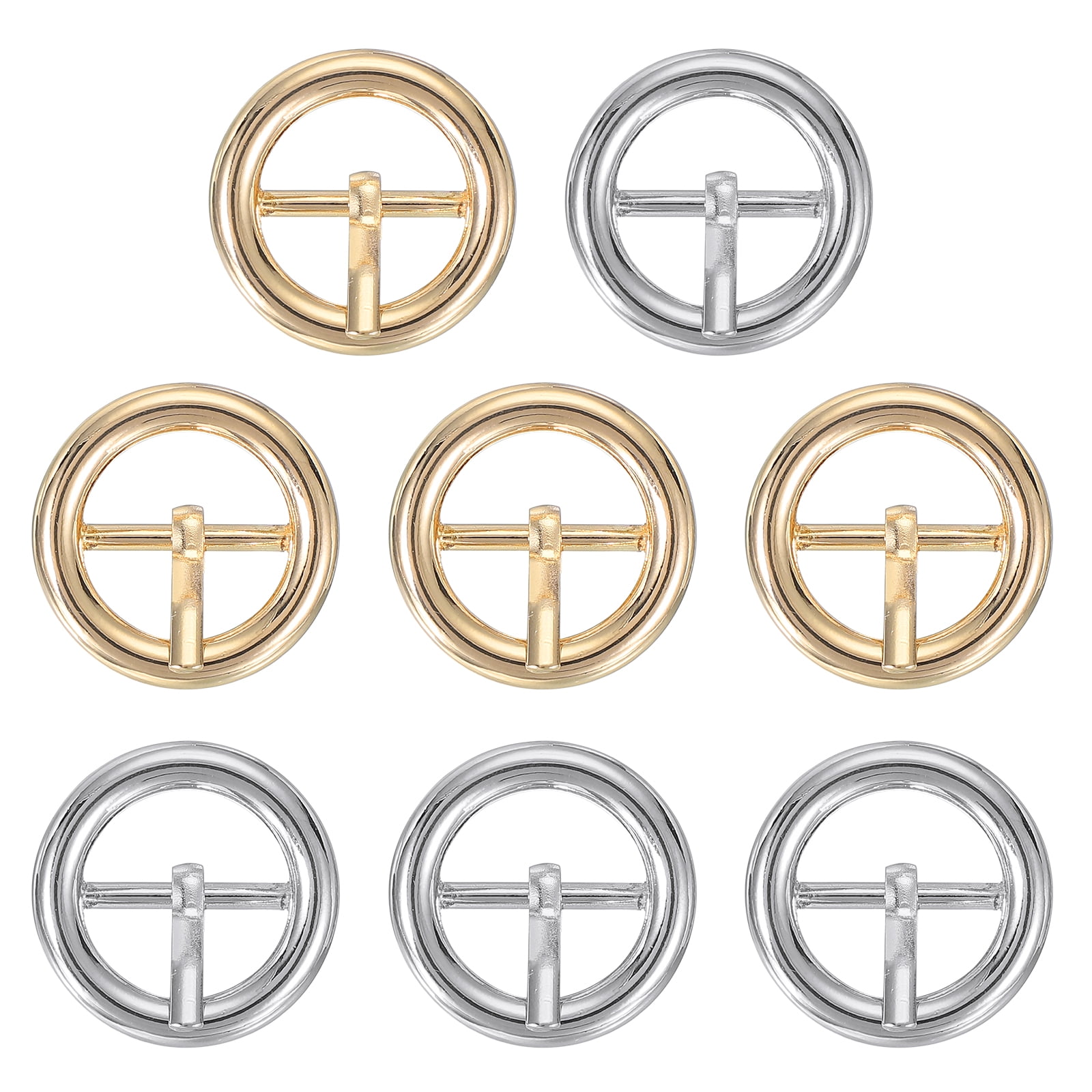 Single Prong Belt Buckle, Metal Roller Buckle Round Center Bar Buckles ...