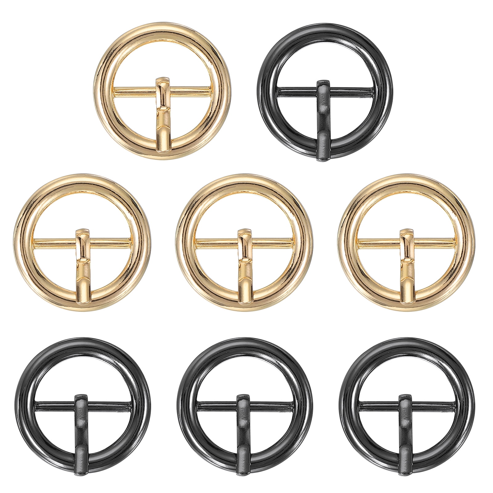 Single Prong Belt Buckle, Metal Roller Buckle Round Center Bar Buckles ...