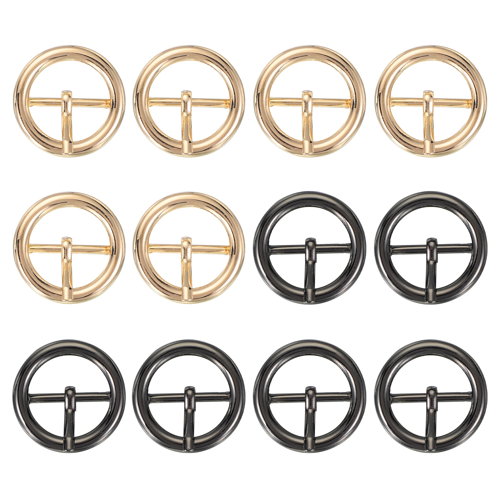 Uxcell Single Prong Belt Buckle, Metal Roller Buckle Round for Belt ...