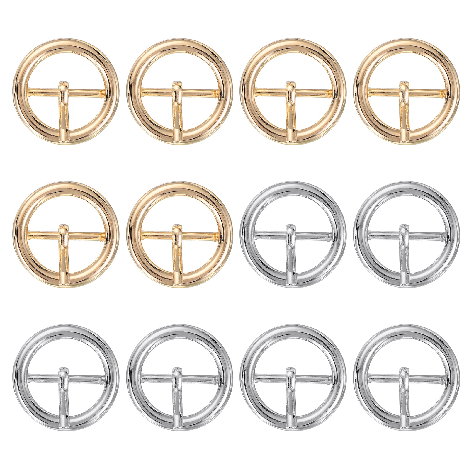 Uxcell Single Prong Belt Buckle, Metal Roller Buckle Round for Belt ...