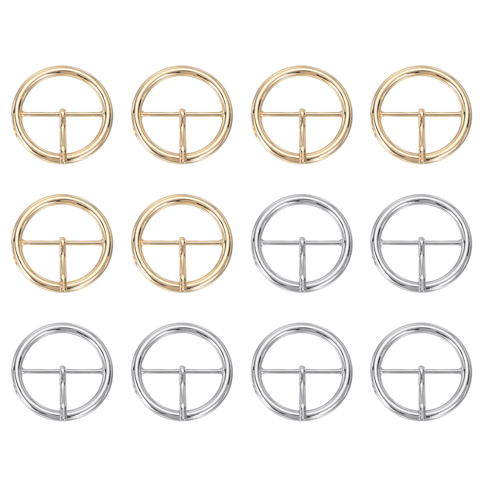 Uxcell Single Prong Belt Buckle, Metal Roller Buckle Round for Belt ...