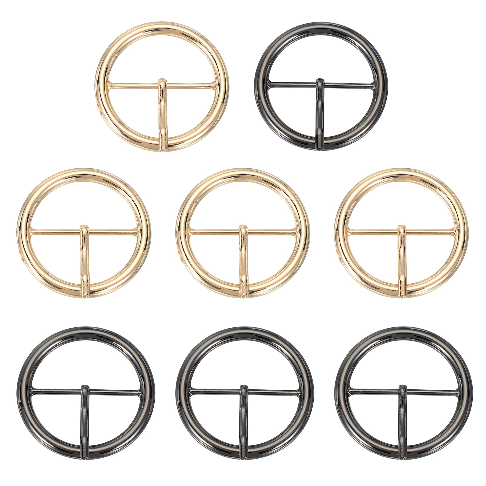 Single Prong Belt Buckle, Metal Roller Buckle Round Center Bar Buckles ...