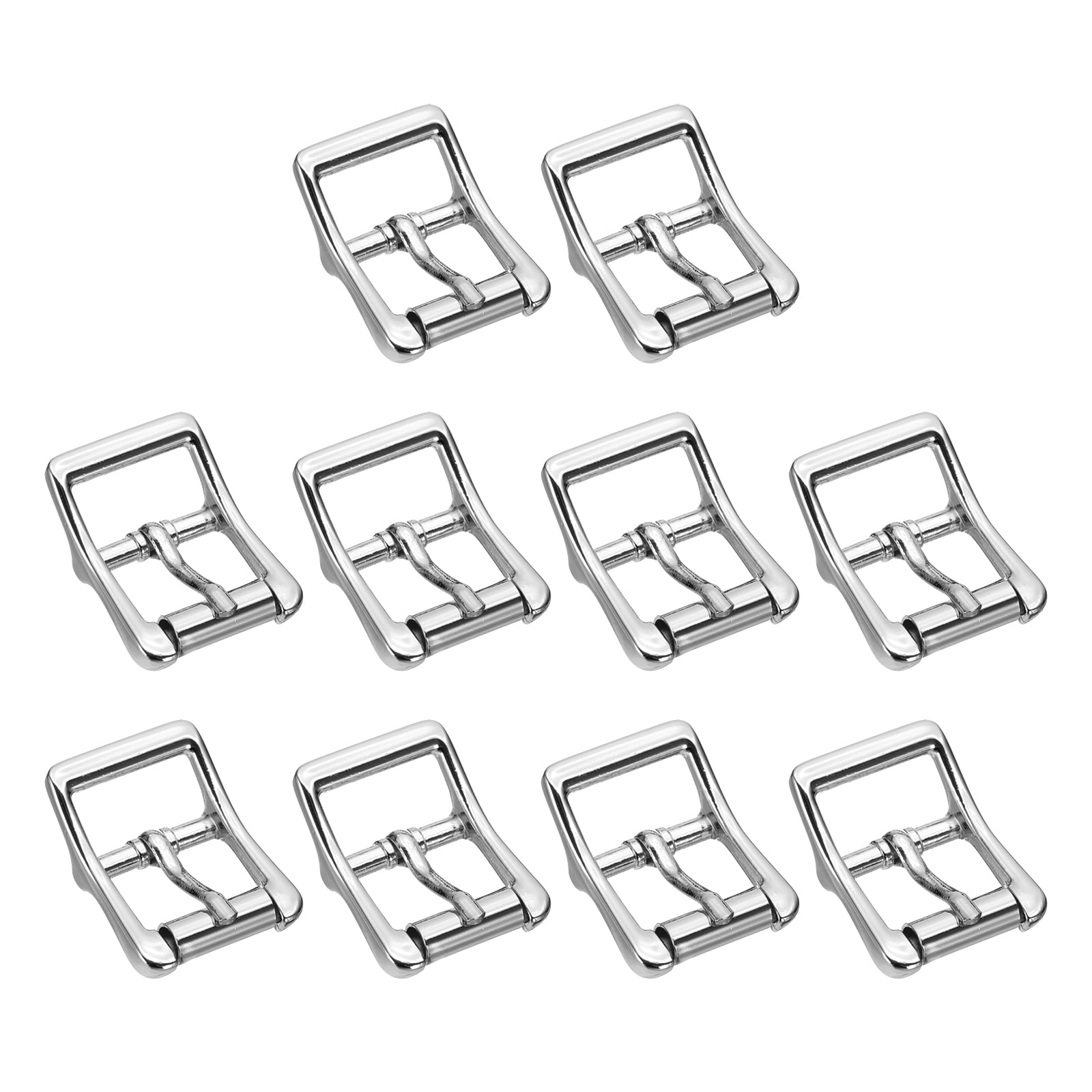 Uxcell Single Prong Belt Buckle, 1.5"x0.8" Rectangle Shape Metal Roller ...