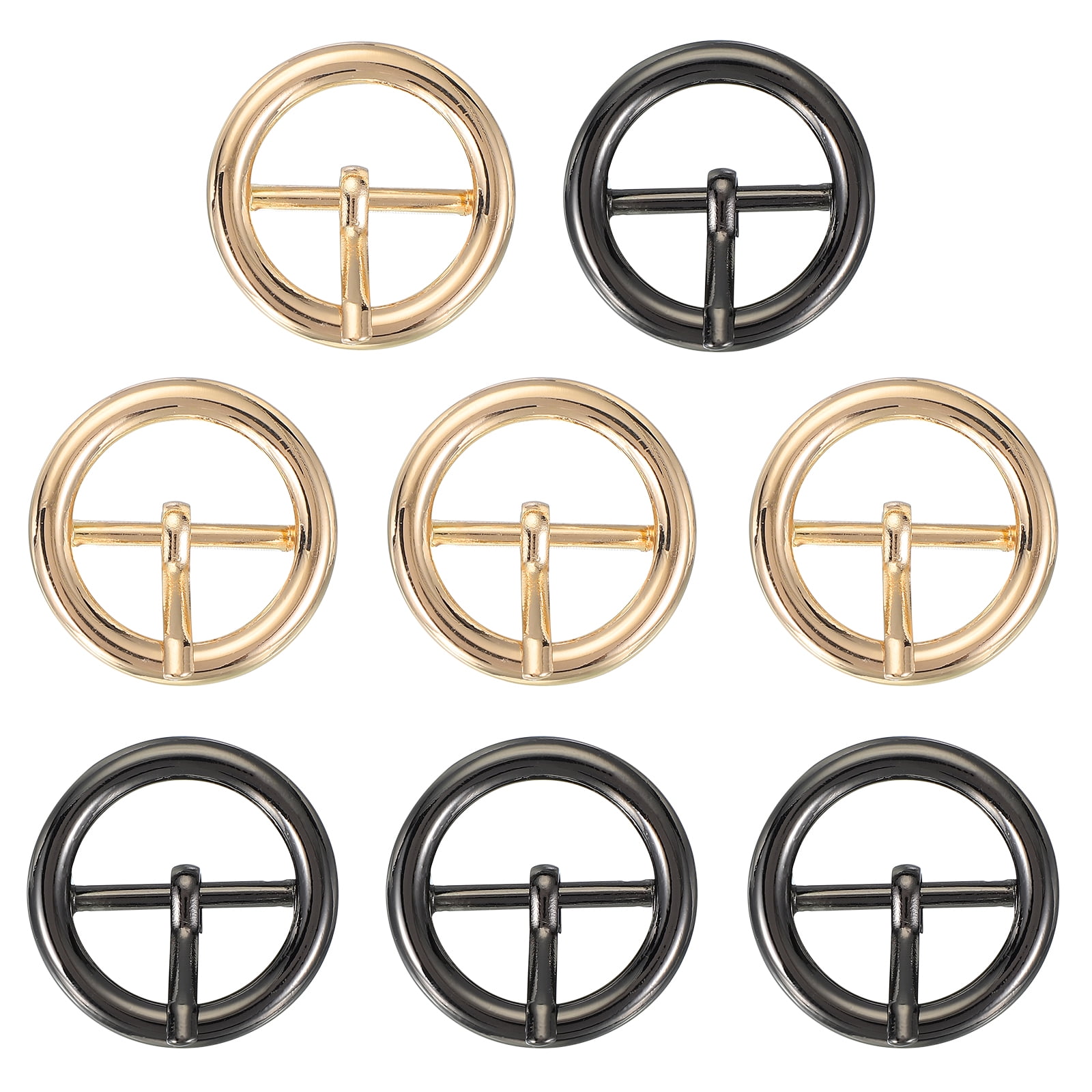 Single Prong Belt Buckle, Metal Roller Buckle Round Center Bar Buckles ...