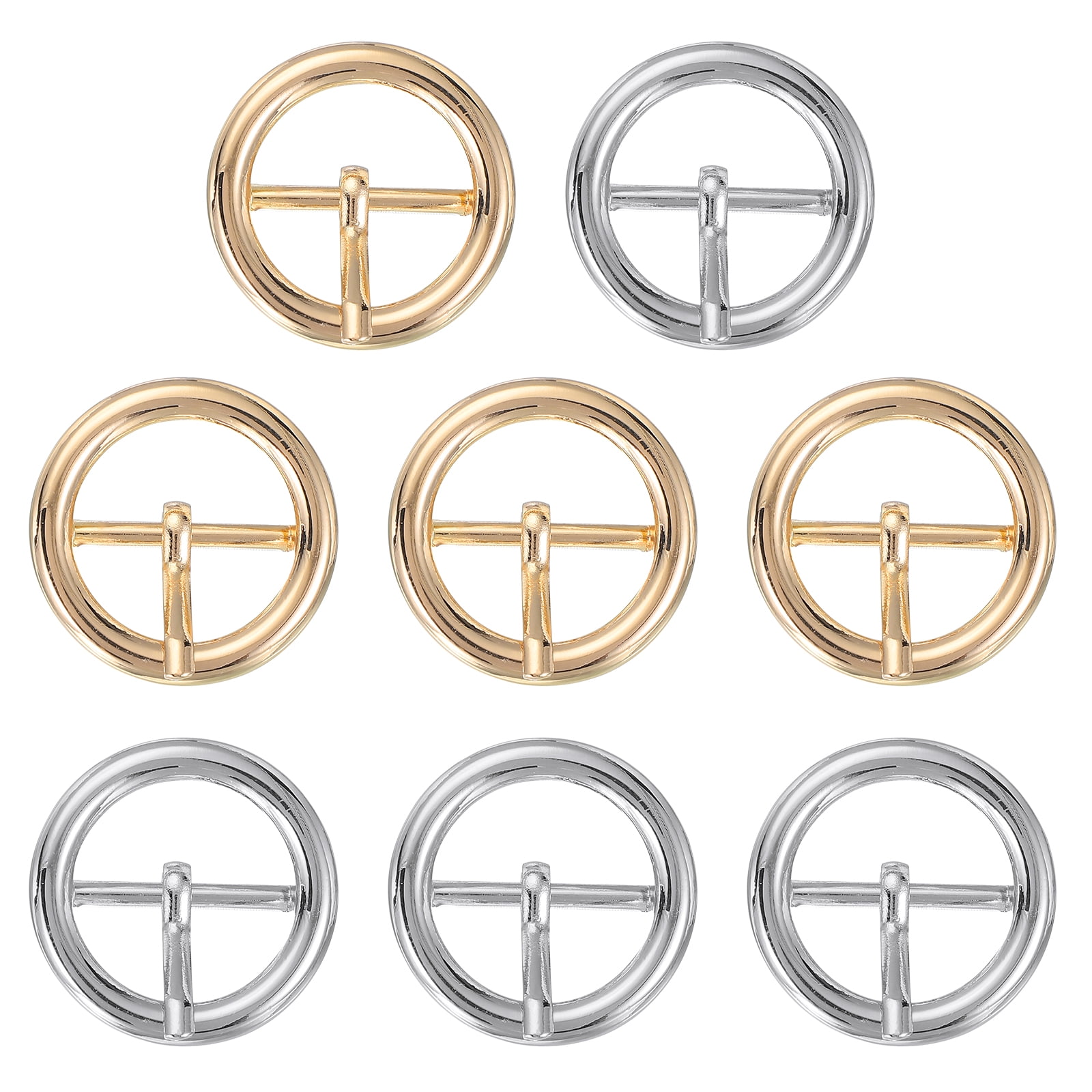 Single Prong Belt Buckle, Metal Roller Buckle Round Center Bar Buckles ...