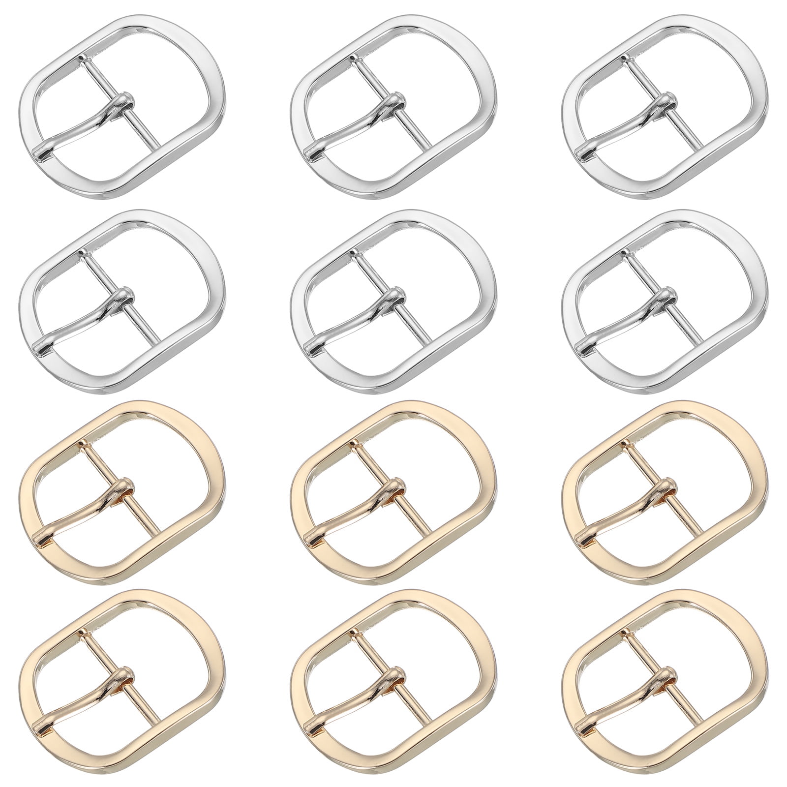 Uxcell Single Prong Belt Buckle, 3/4 Inch Metal Center Bar Square ...