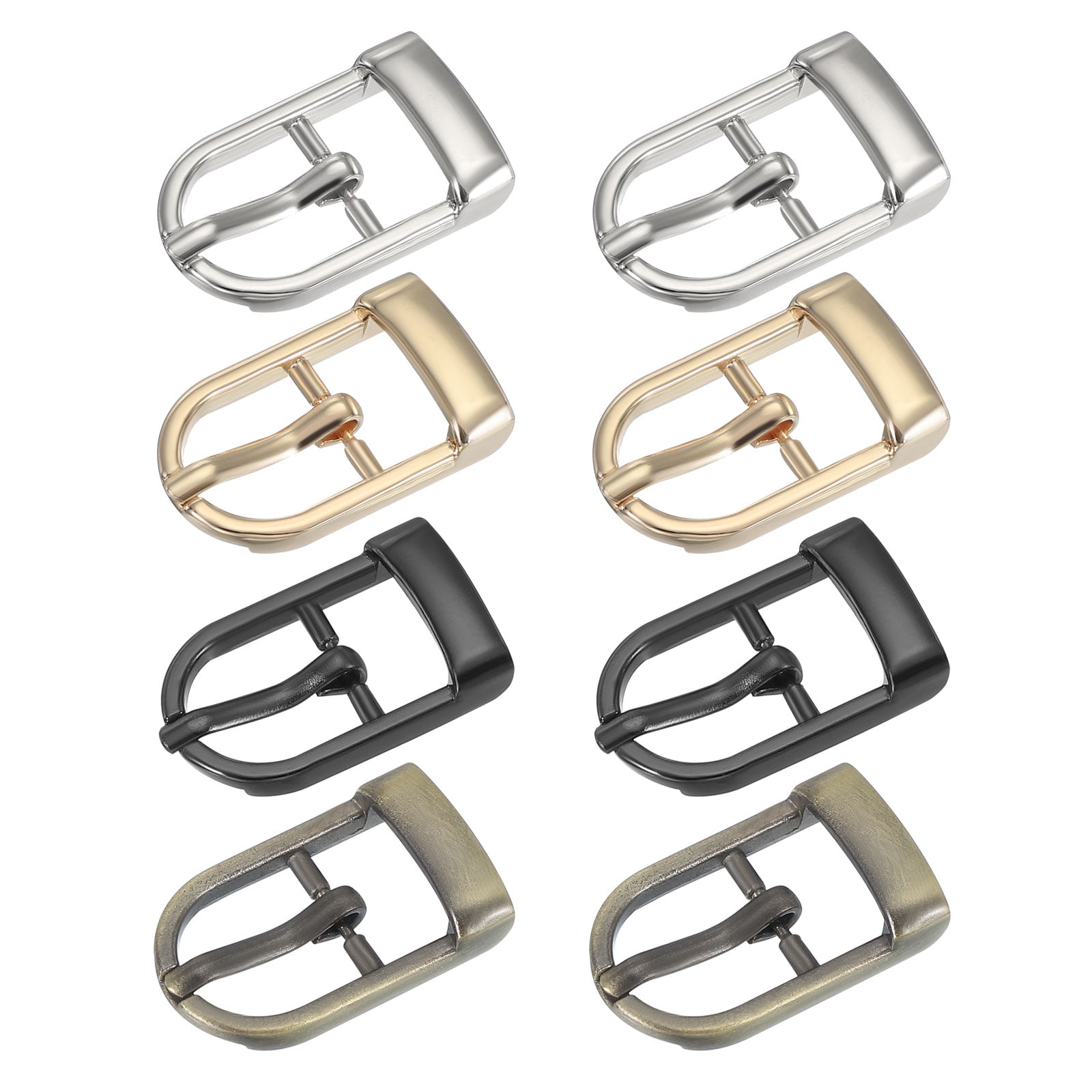 Uxcell Single Prong Belt Buckle Metal Roller Buckle Oval Center Bar Buckles for Belt Purse ...