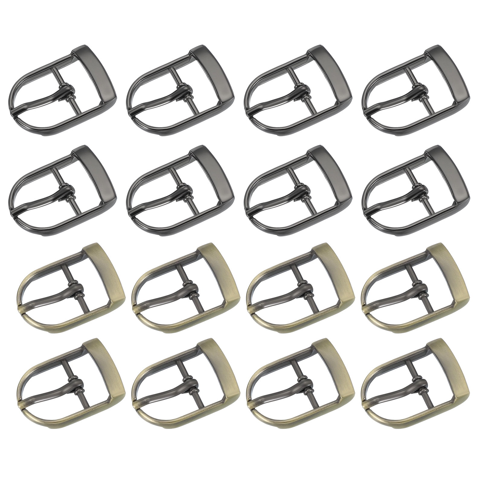 Uxcell Single Prong Belt Buckle, Metal Roller Buckle Oval Center Bar ...