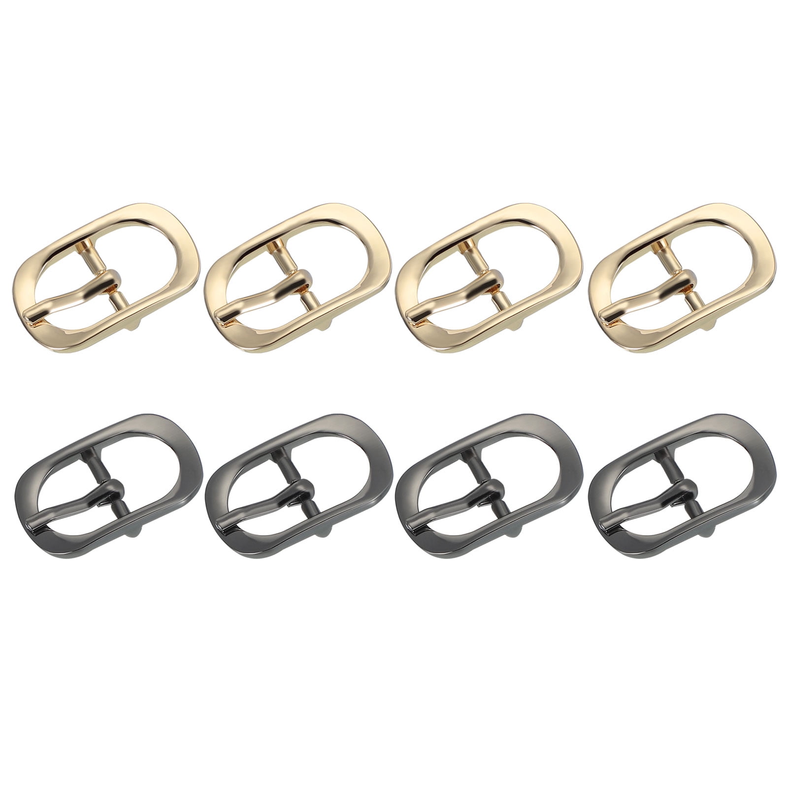 Uxcell Single Prong Belt Buckle, Metal Roller Pin Buckle Oval Center ...