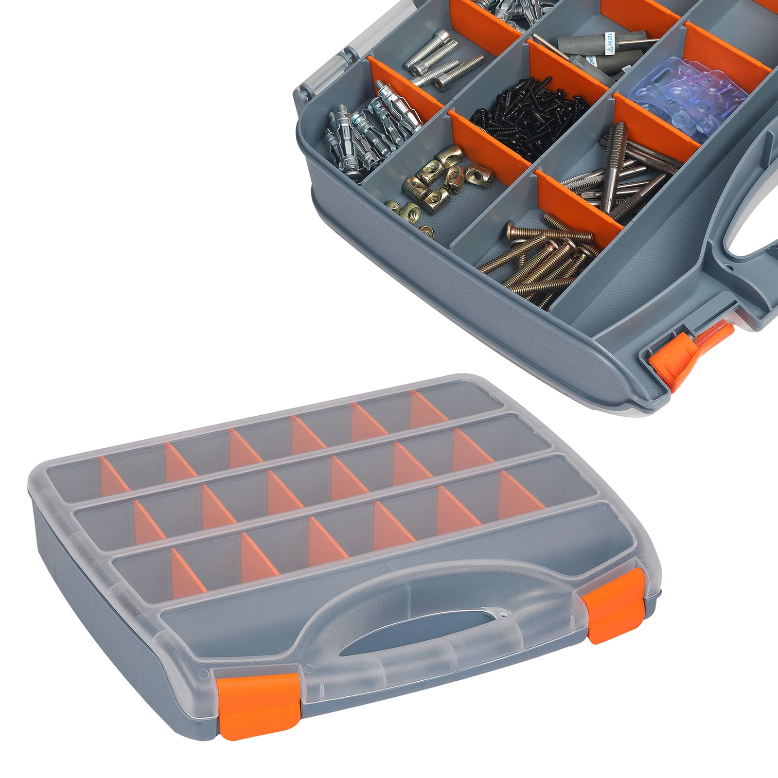 Uxcell Single Side Tool Organizer 15"x12.2"x2.8" 21-Compartment ...