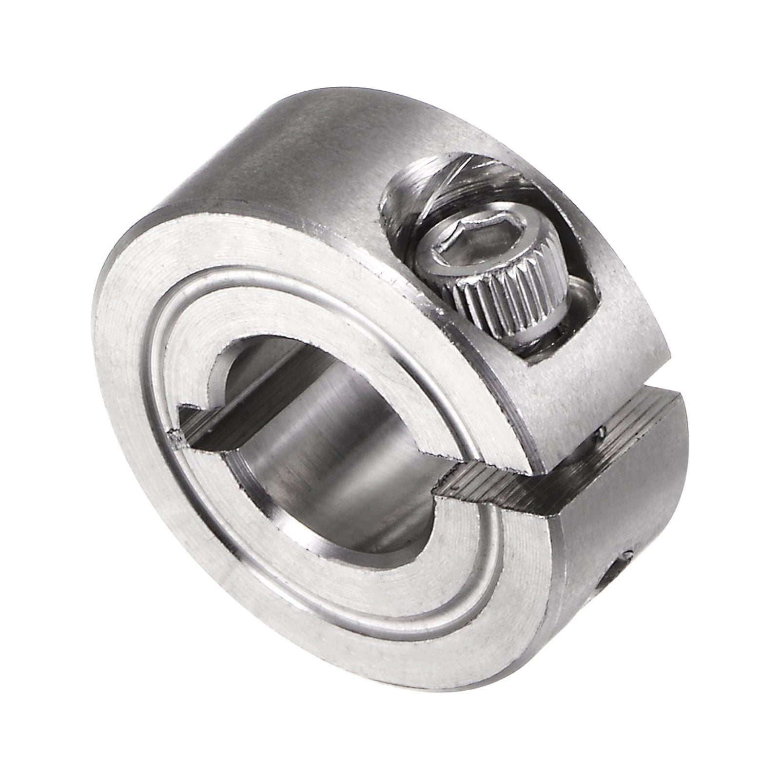 Uxcell Single Split Clamp-On Shaft Collar 3/8" Bore One-Piece Clamping ...