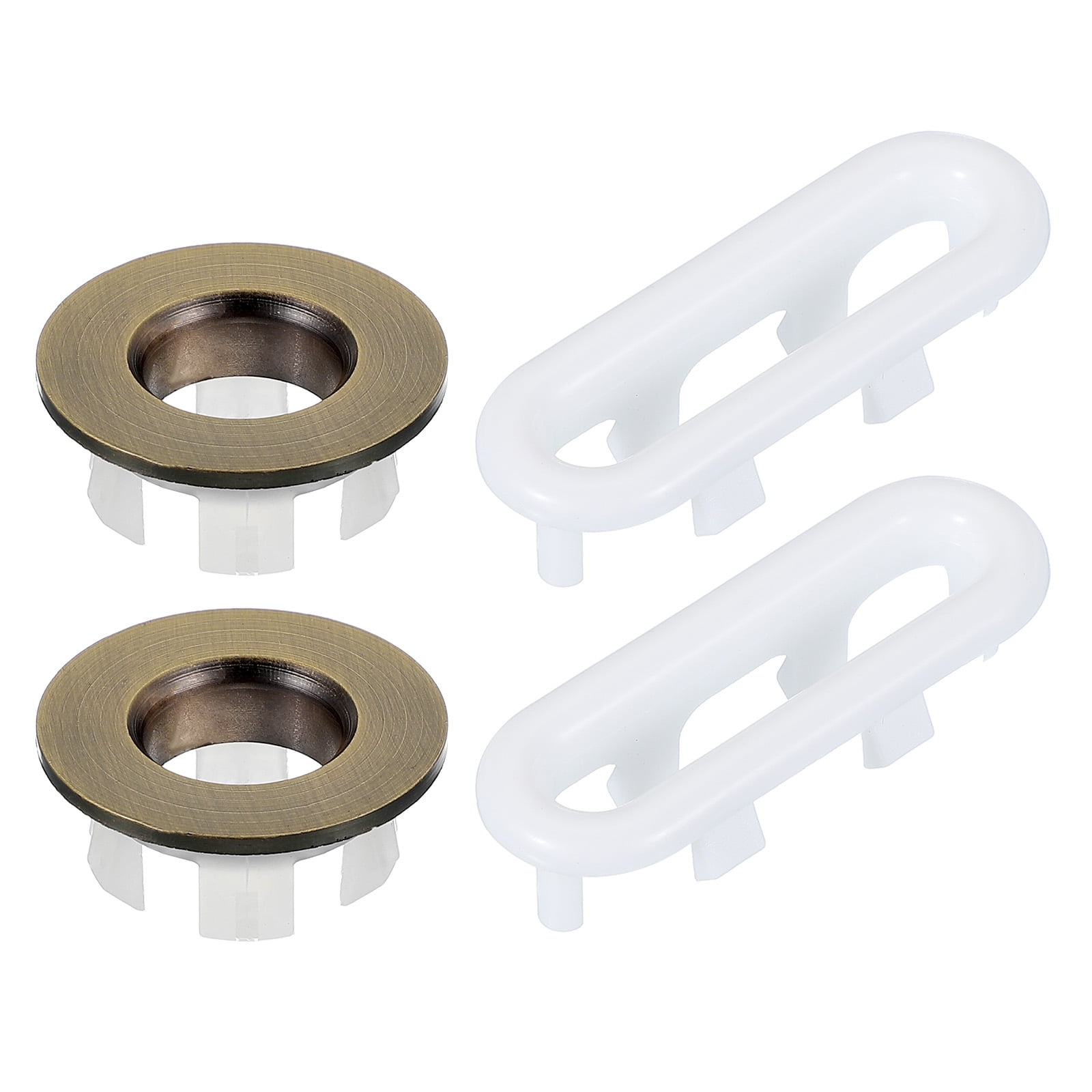 Uxcell Sink Overflow Ring, Bathroom Sink Overflow Drain Cover Insert ...