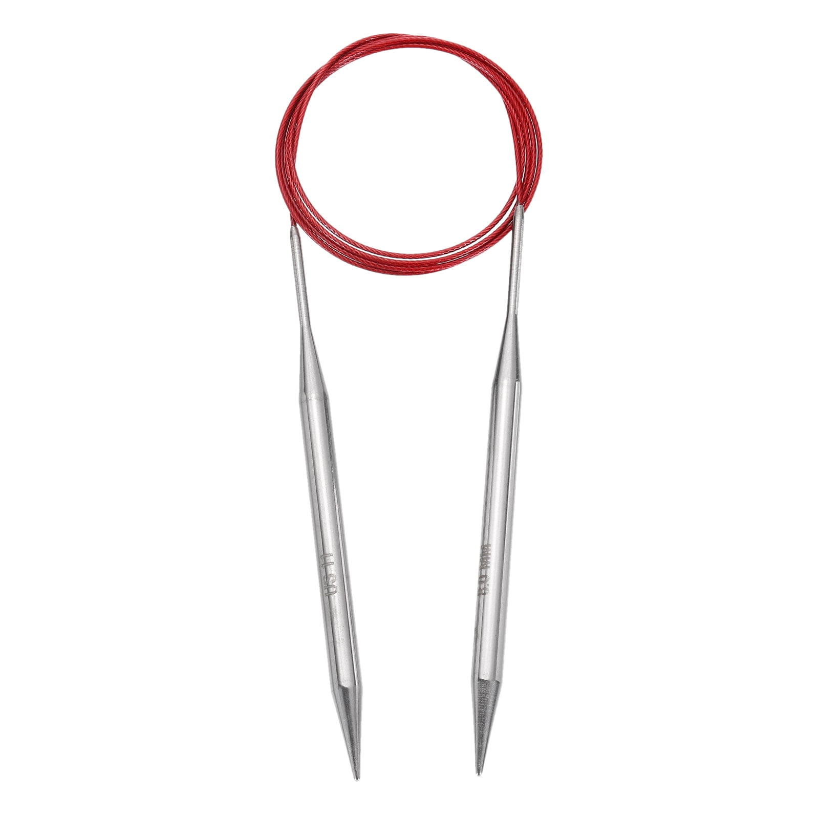 Uxcell Size US 11 Knitting Needles Circular Needle 47 inch Round Metal ...