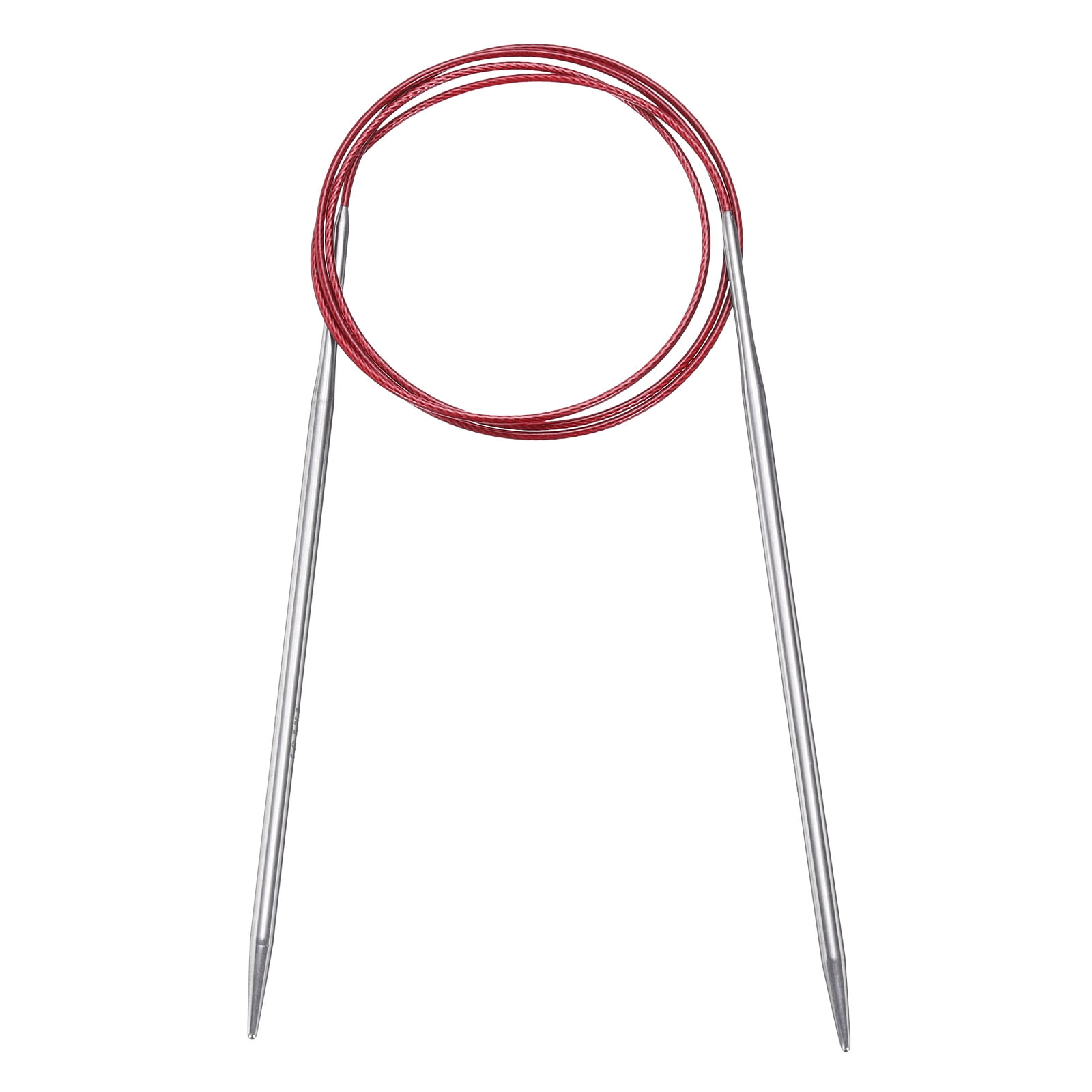 Uxcell Size US 6 Knitting Needles Circular Needle 40 inch Round Metal ...