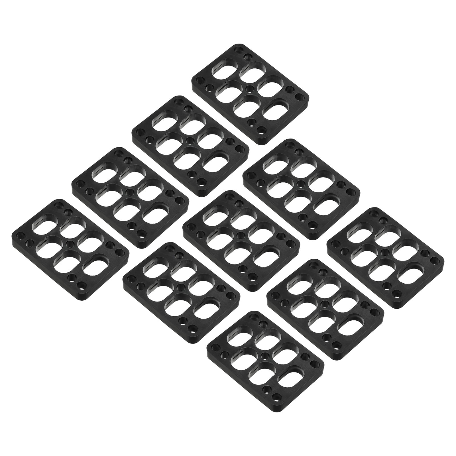 Uxcell 3/8" Skateboard Riser Pads, 10pcs 3x2" Skateboard Angled Wedge ...