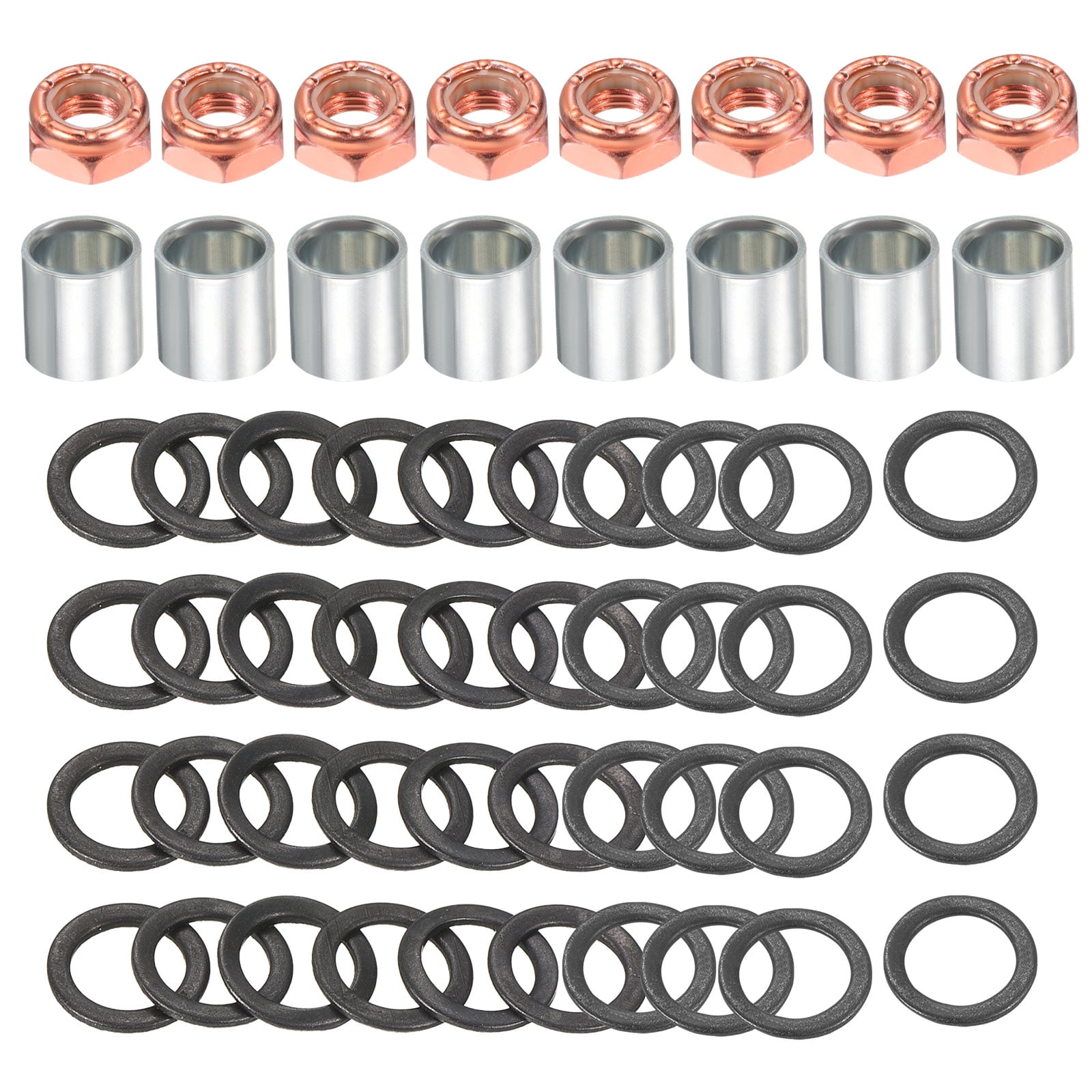Uxcell Skateboard Truck Hardware Kit, Skateboard Truck Lock Nuts Axle ...