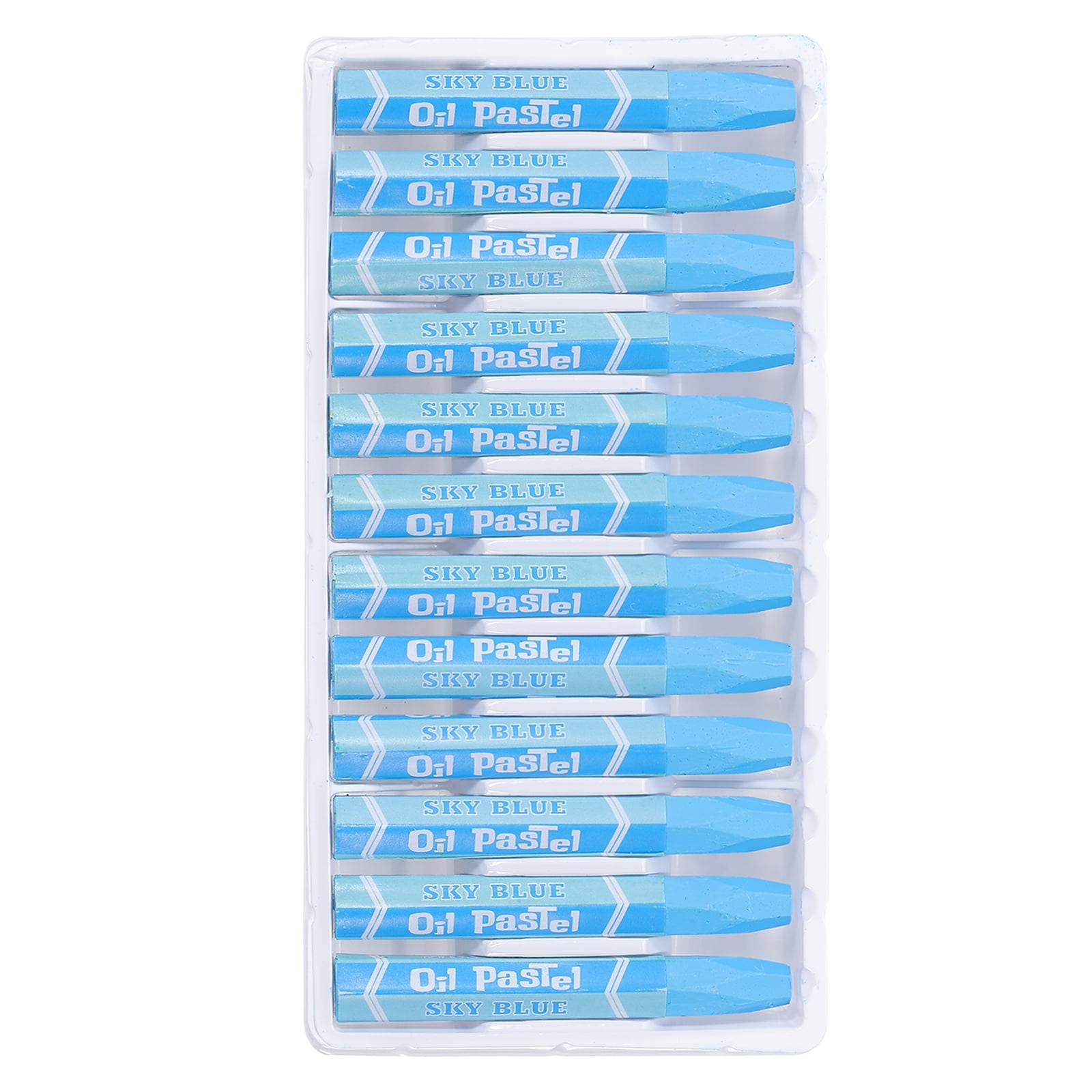 Uxcell Sky Blue Oil Pastels, 48Pcs Soft Oil Crayons Vibrant and Creamy ...