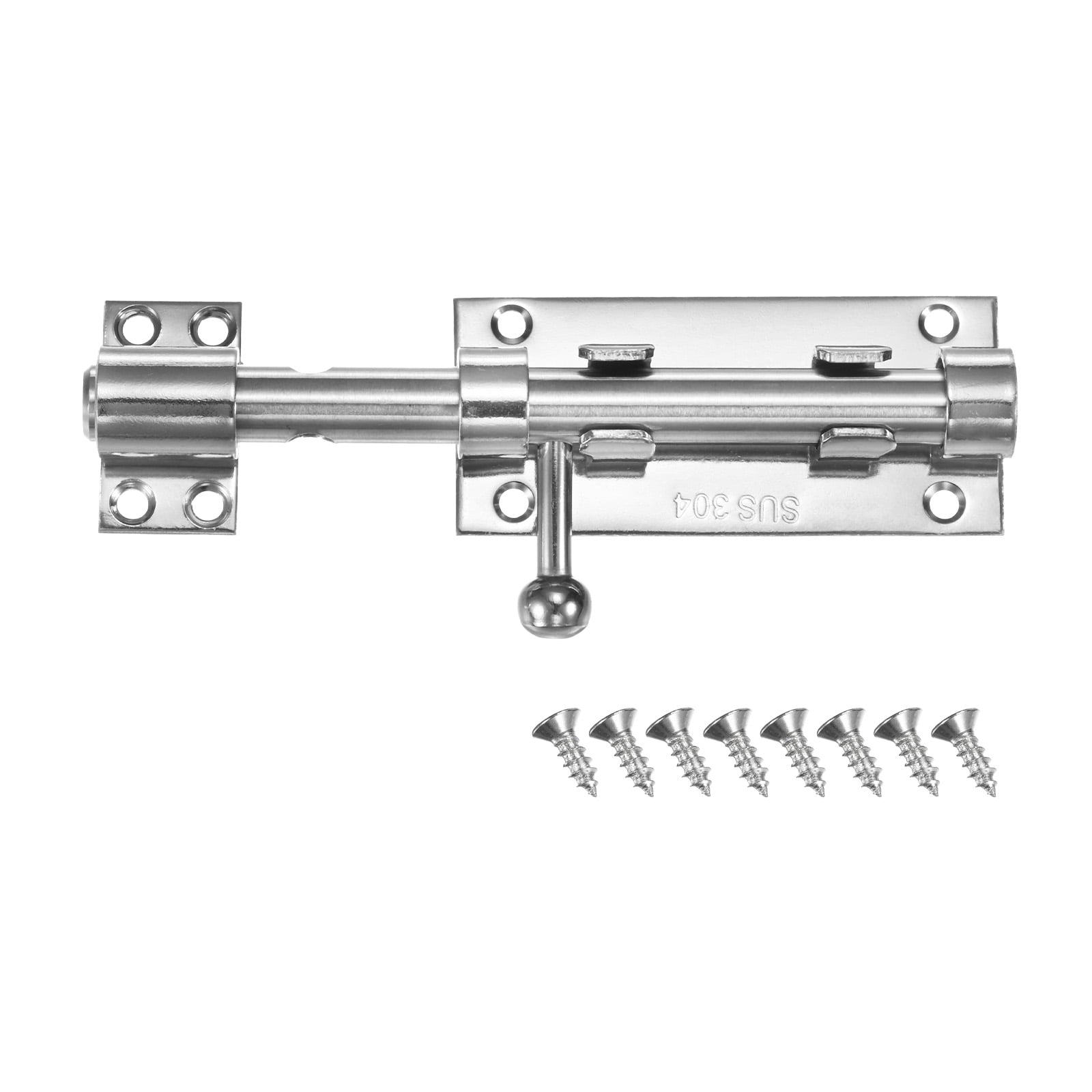 Uxcell Slide Latch Lock 6 Inch Stainless Steel Gate Latch with Screws ...