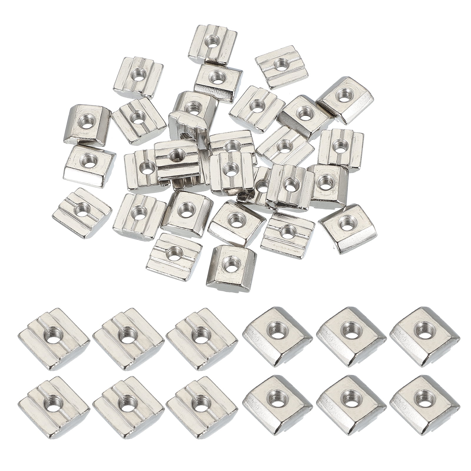 Uxcell Sliding t Nuts, Hammer Head Fastener Nut Thread t Slide Drop in ...