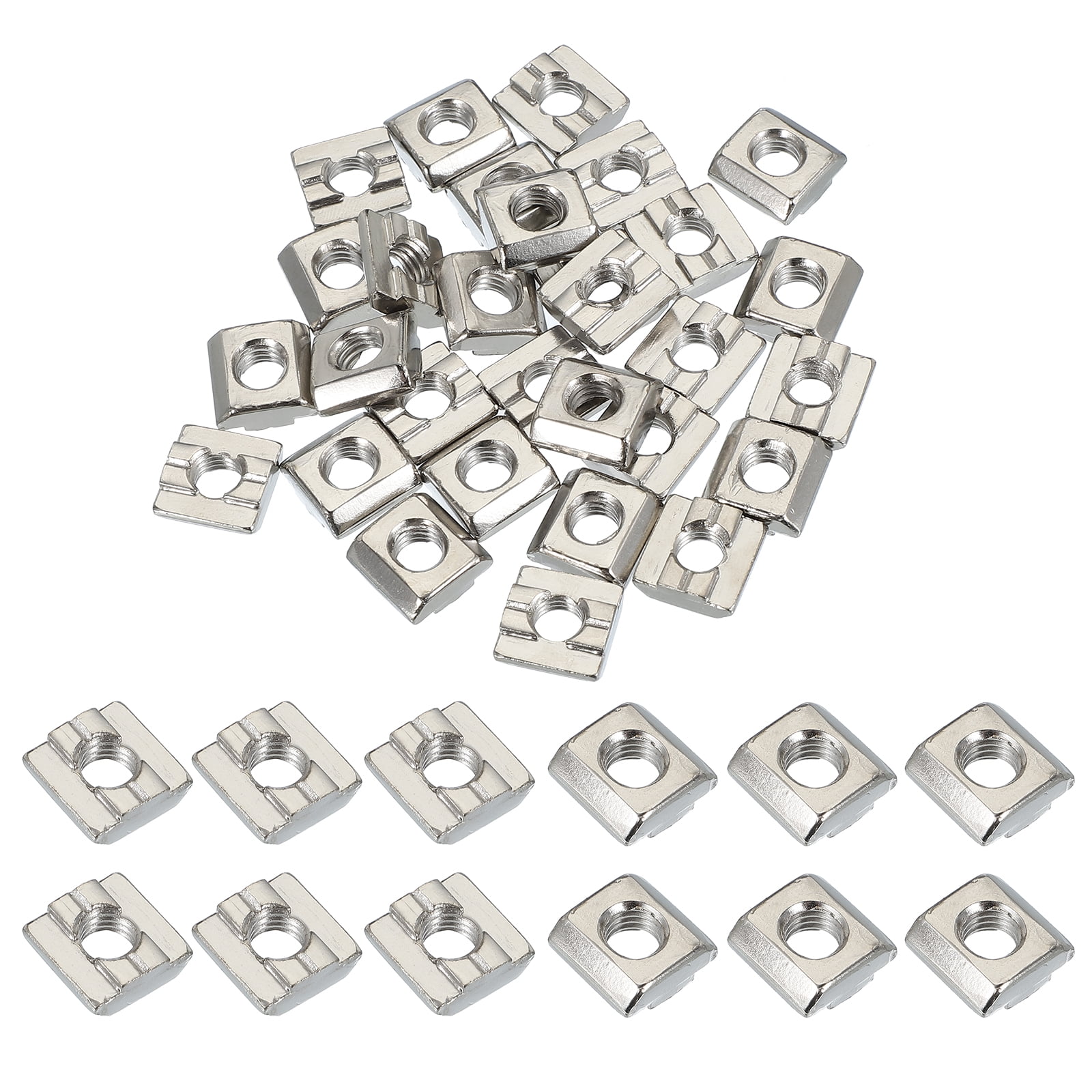 Uxcell Sliding t Nuts, Hammer Head Fastener Nut Thread t Slide Drop in ...