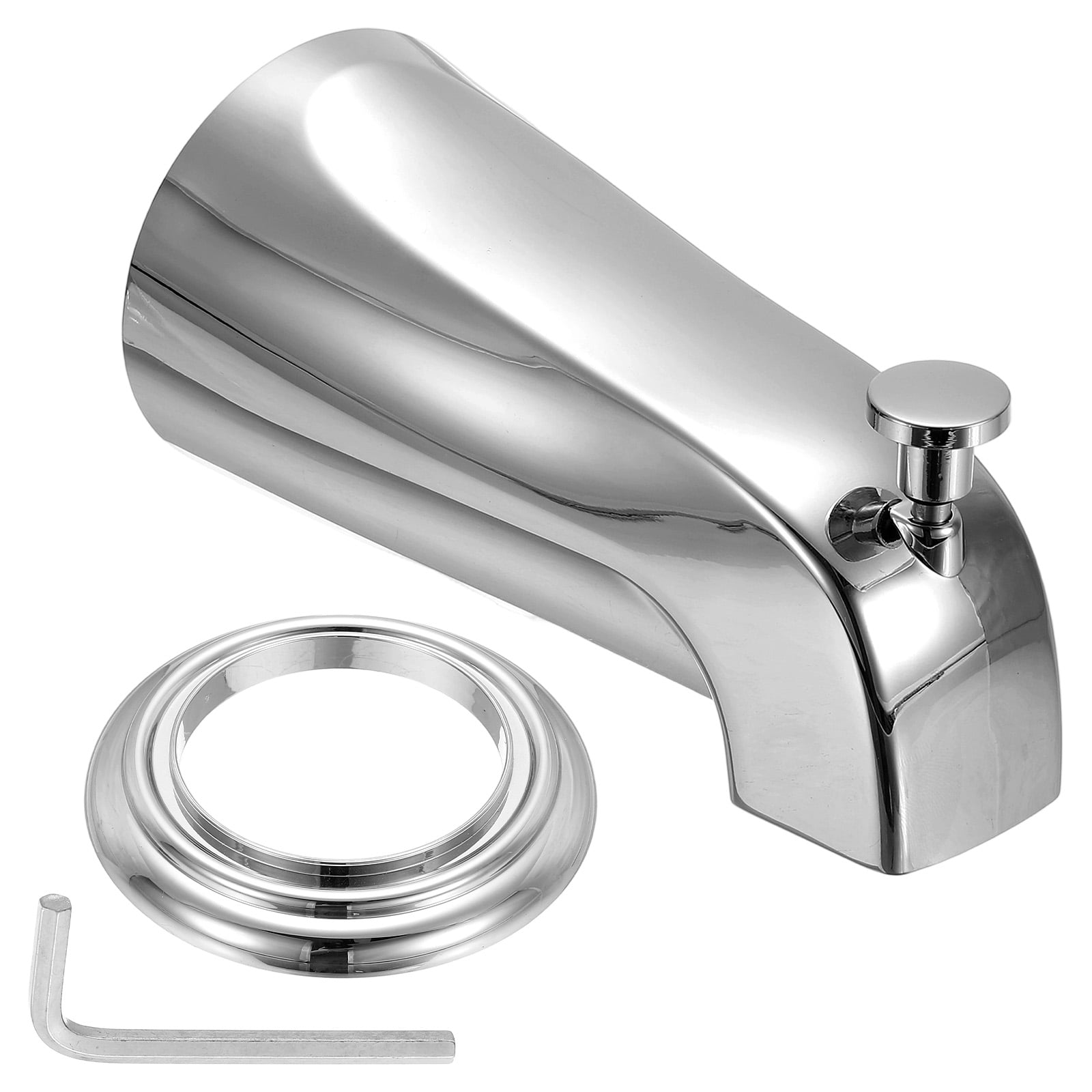 Uxcell Slip on Diverter Tub Spout, Zinc Alloy Bath Spout Bathtub Faucet ...