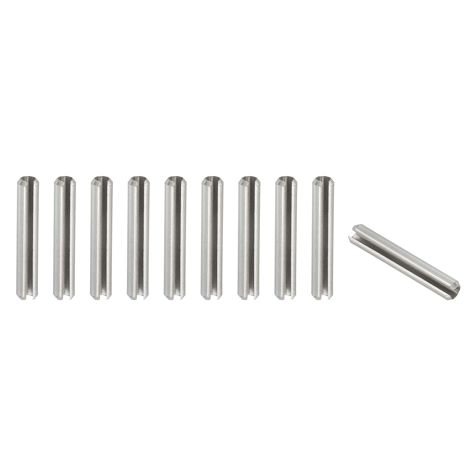 Uxcell Slotted Spring Pin 304 Stainless Steel Split Roll Pins Spring ...