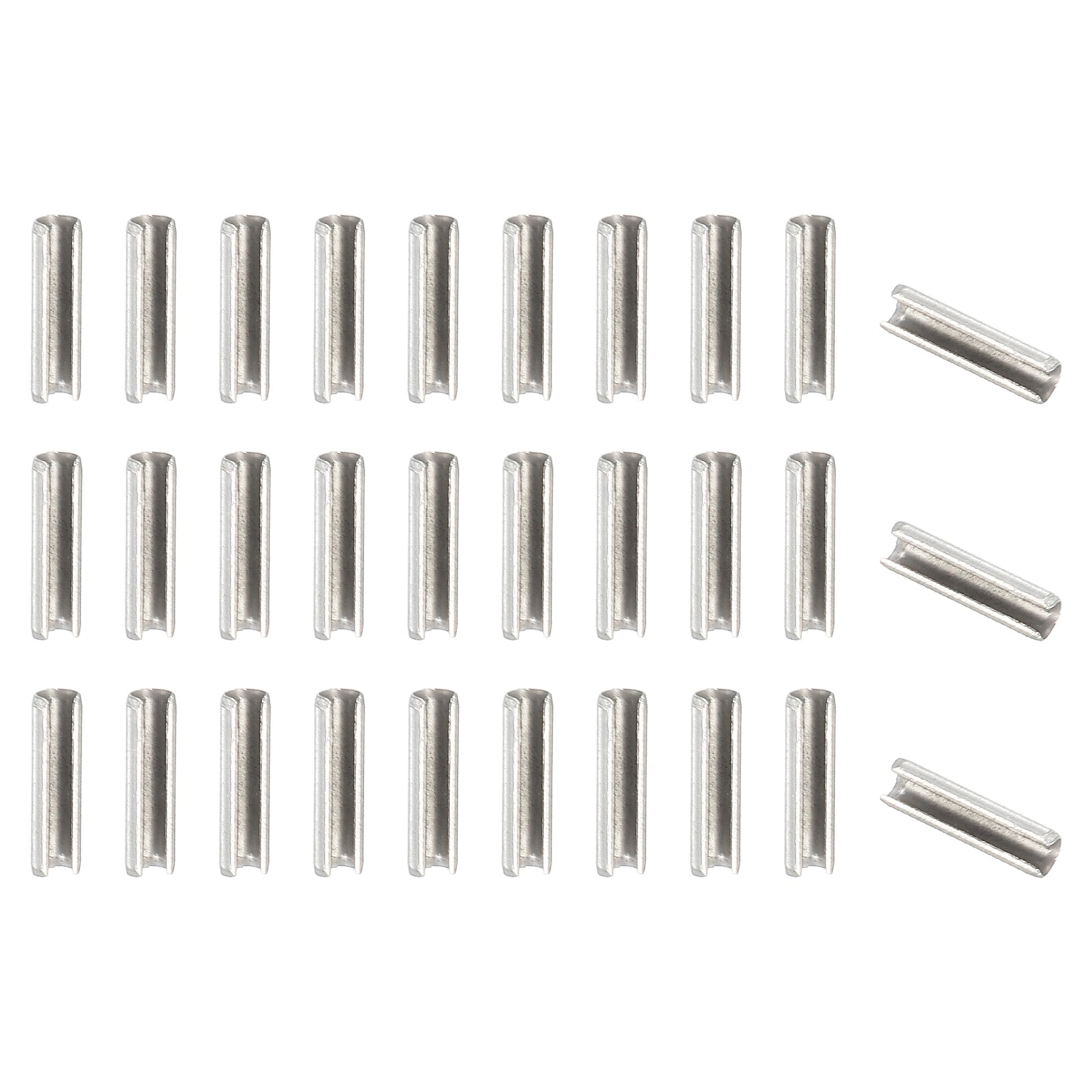 Uxcell Slotted Spring Pin 304 Stainless Steel Split Roll Pins Spring ...