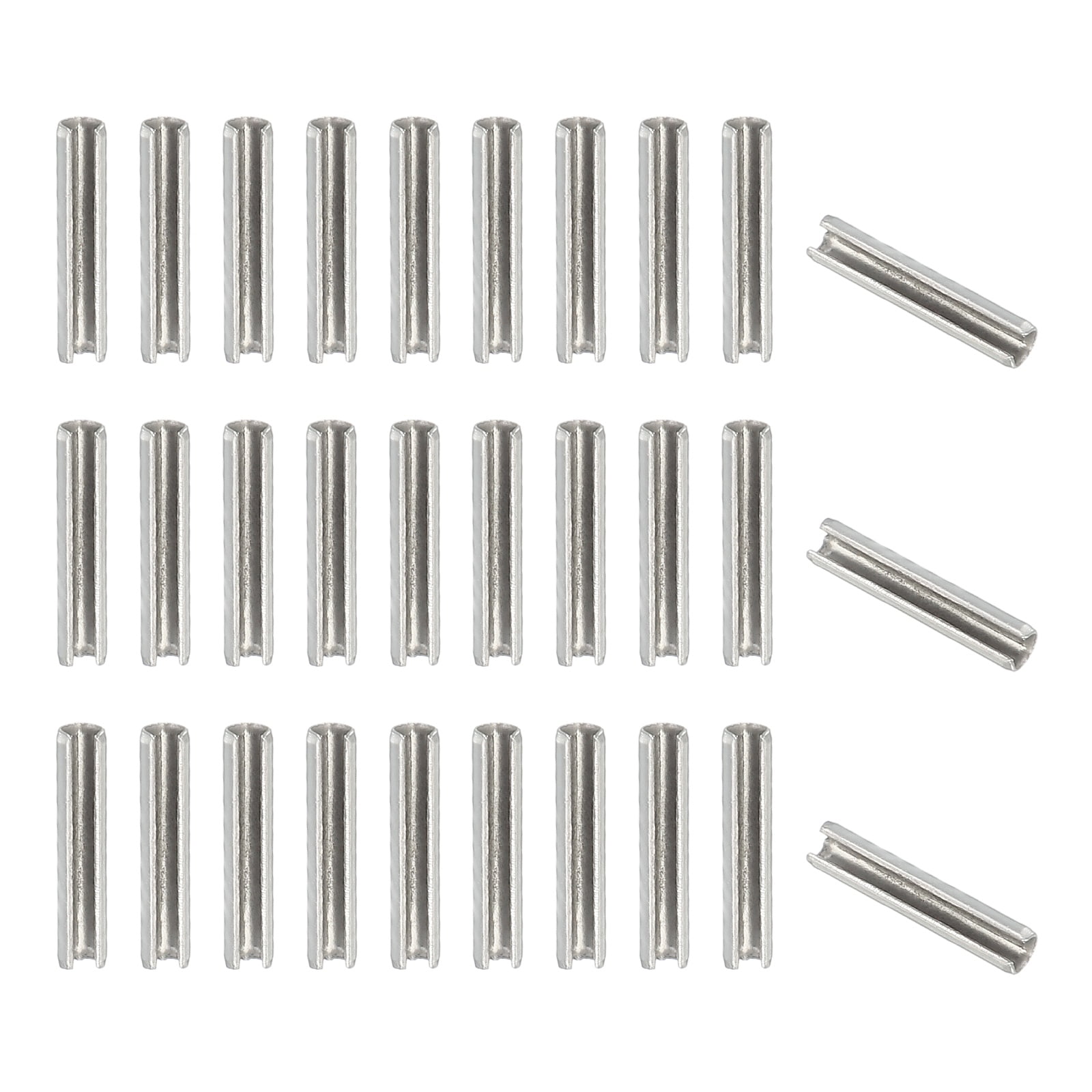 Uxcell Slotted Spring Pin 304 Stainless Steel Split Roll Pins Spring ...