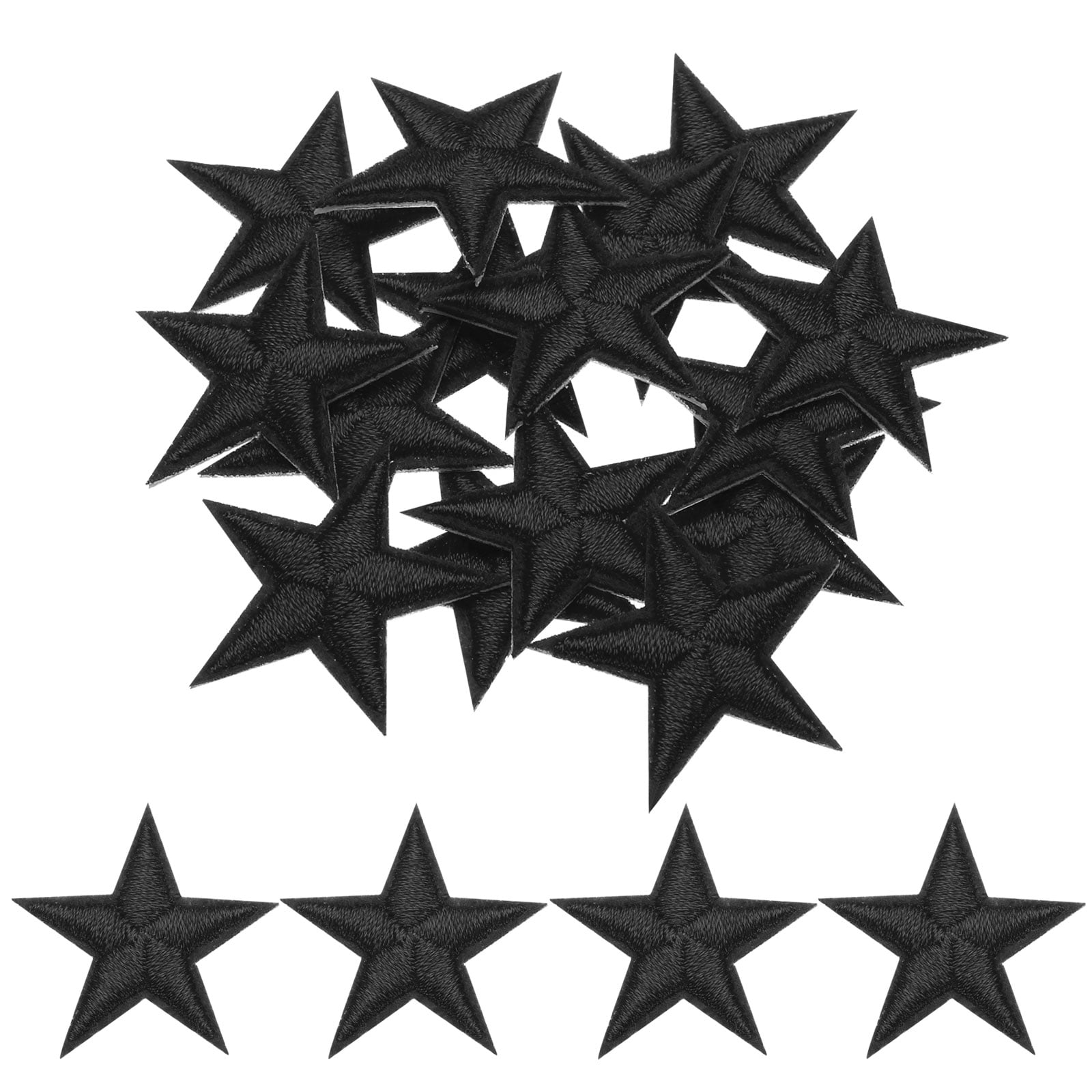 Uxcell Small 5 Star Iron on Patches Embroidered Sew Patches for ...