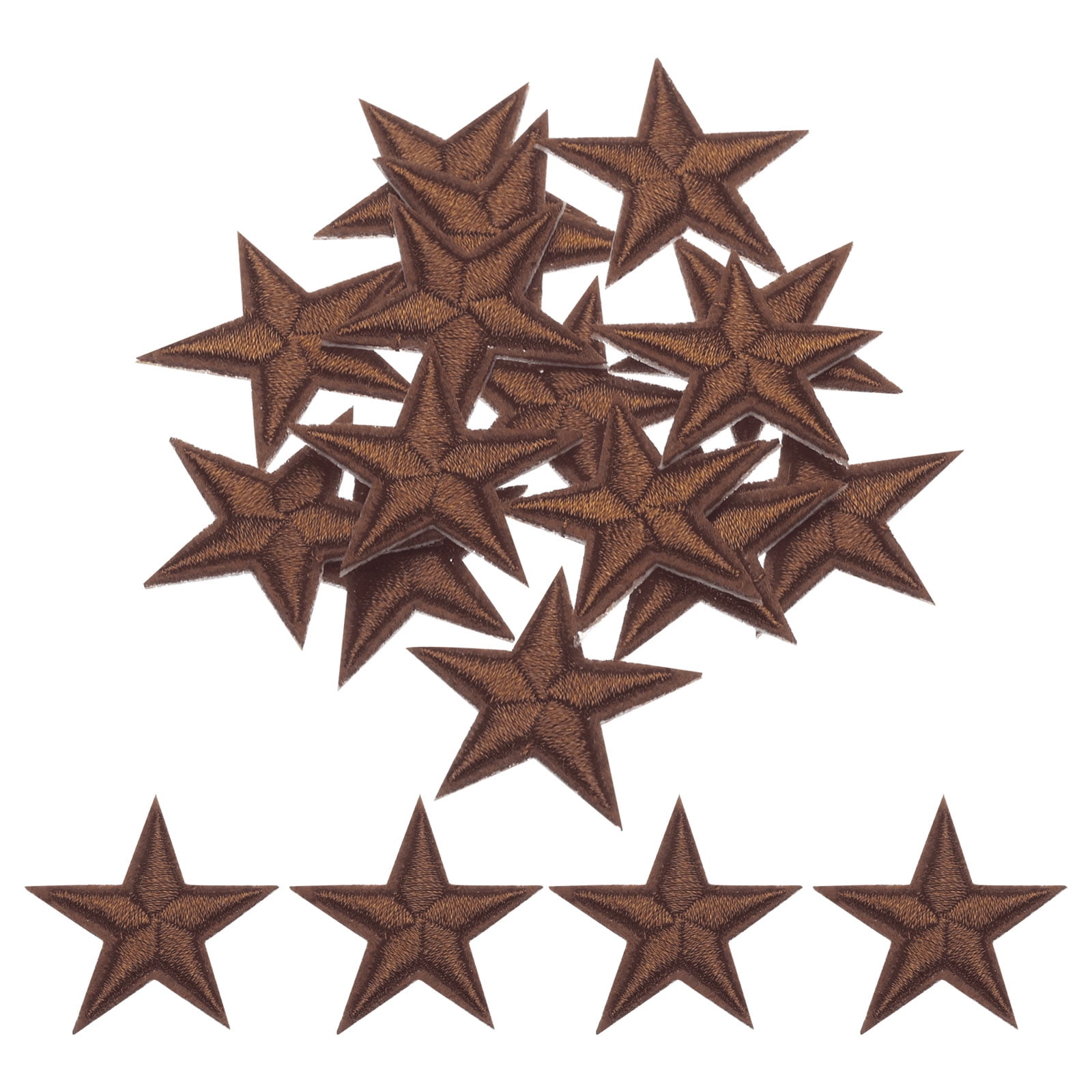 Uxcell Small 5 Star Iron on Patches Embroidered Sew Patches for ...