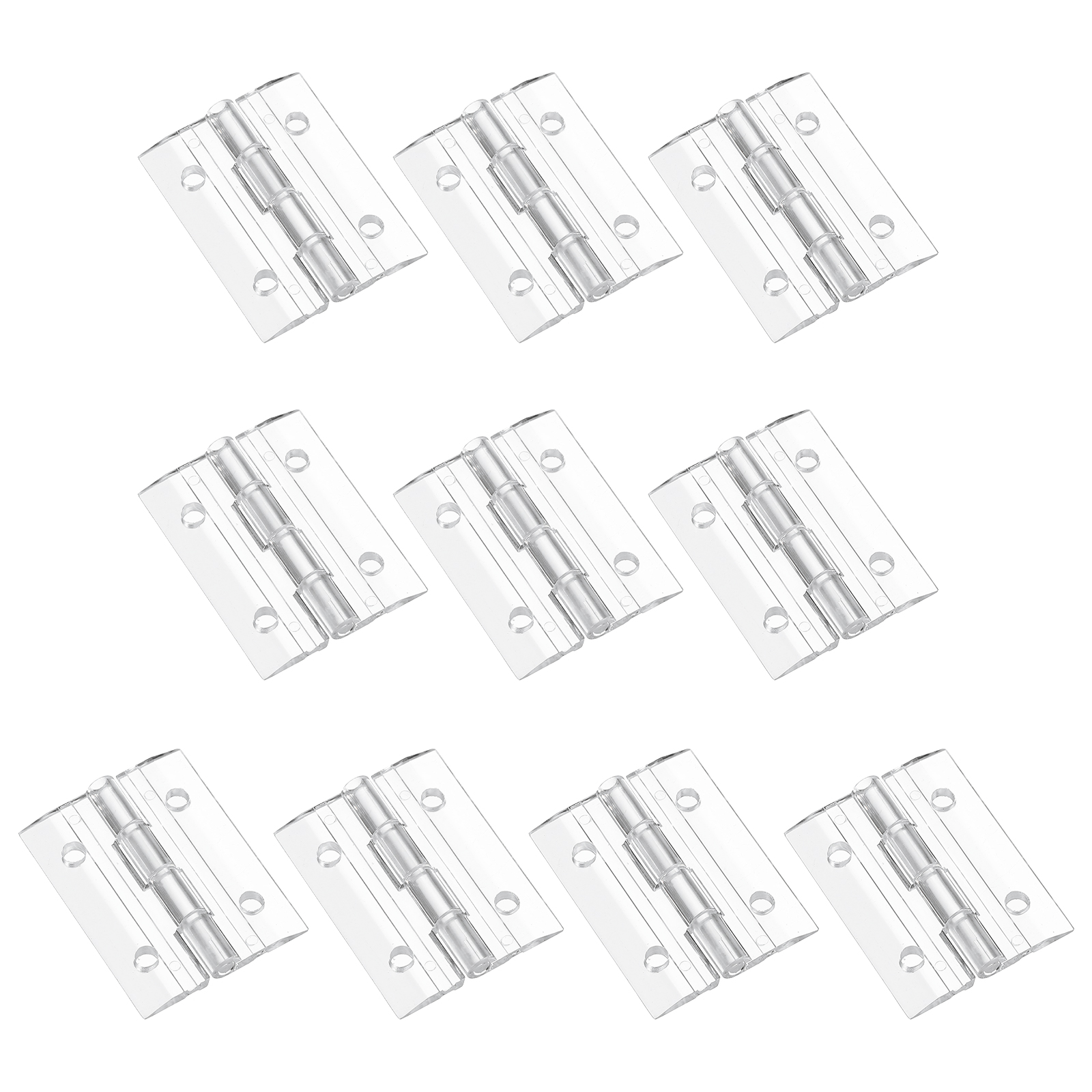 Uxcell Small Acrylic Hinges Plastic Clear Hinge Continuous Piano ...