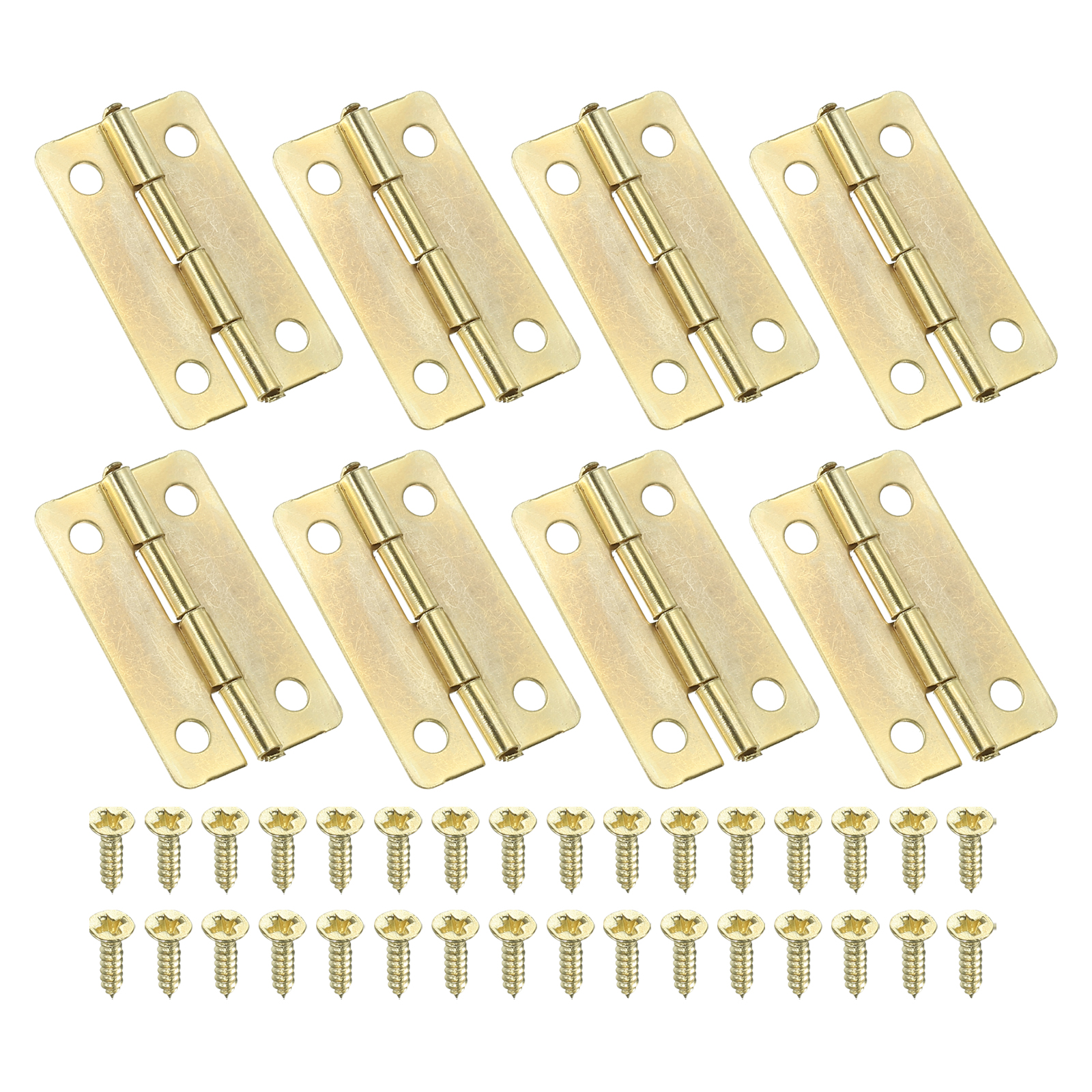Uxcell Small Butt Hinges 1-3/16 Inch, Jewelry Box Hinge with Screw for ...