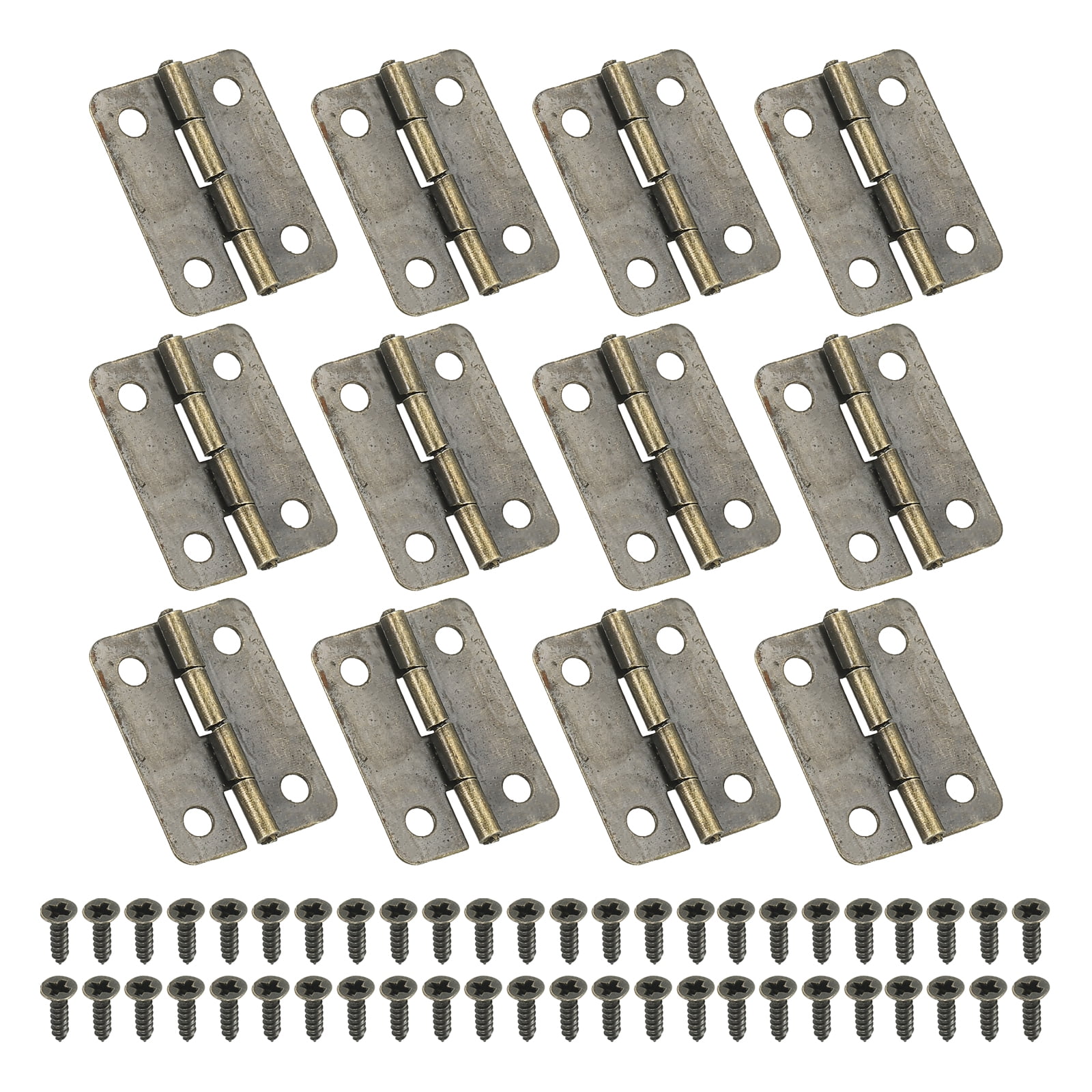 Uxcell Small Butt Hinges 1 Inch, Jewelry Box Hinge with Screw for ...