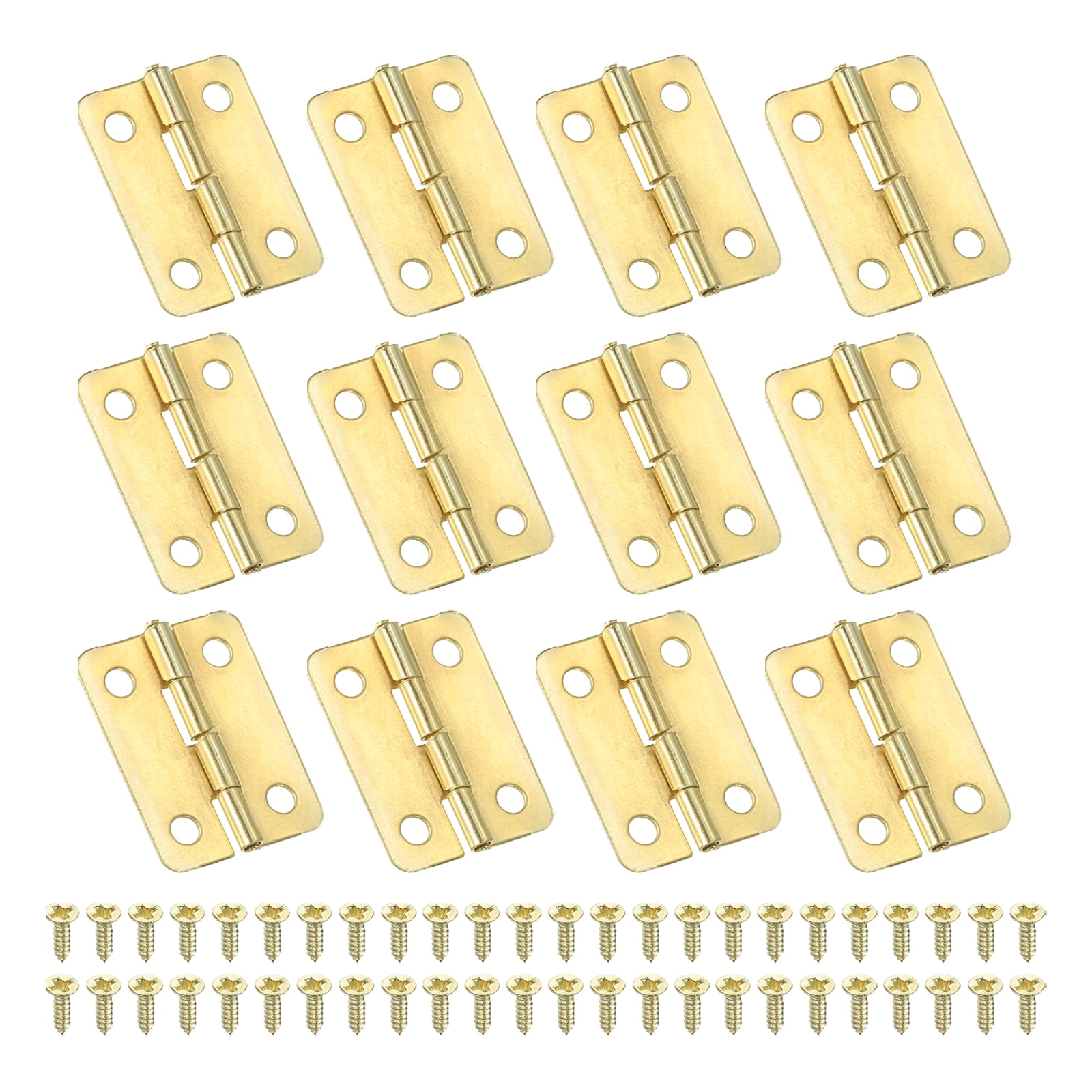 Uxcell Small Butt Hinges 1 Inch, Jewelry Box Hinge with Screw for ...