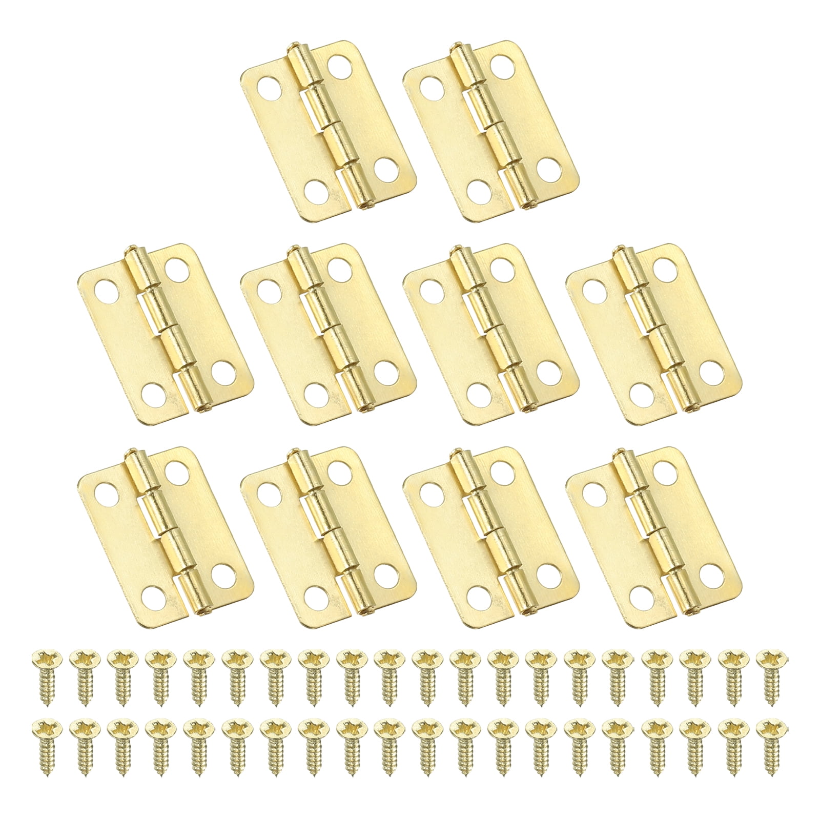 Uxcell Small Butt Hinges 5/8 Inch, Jewelry Box Hinge with Screw for ...