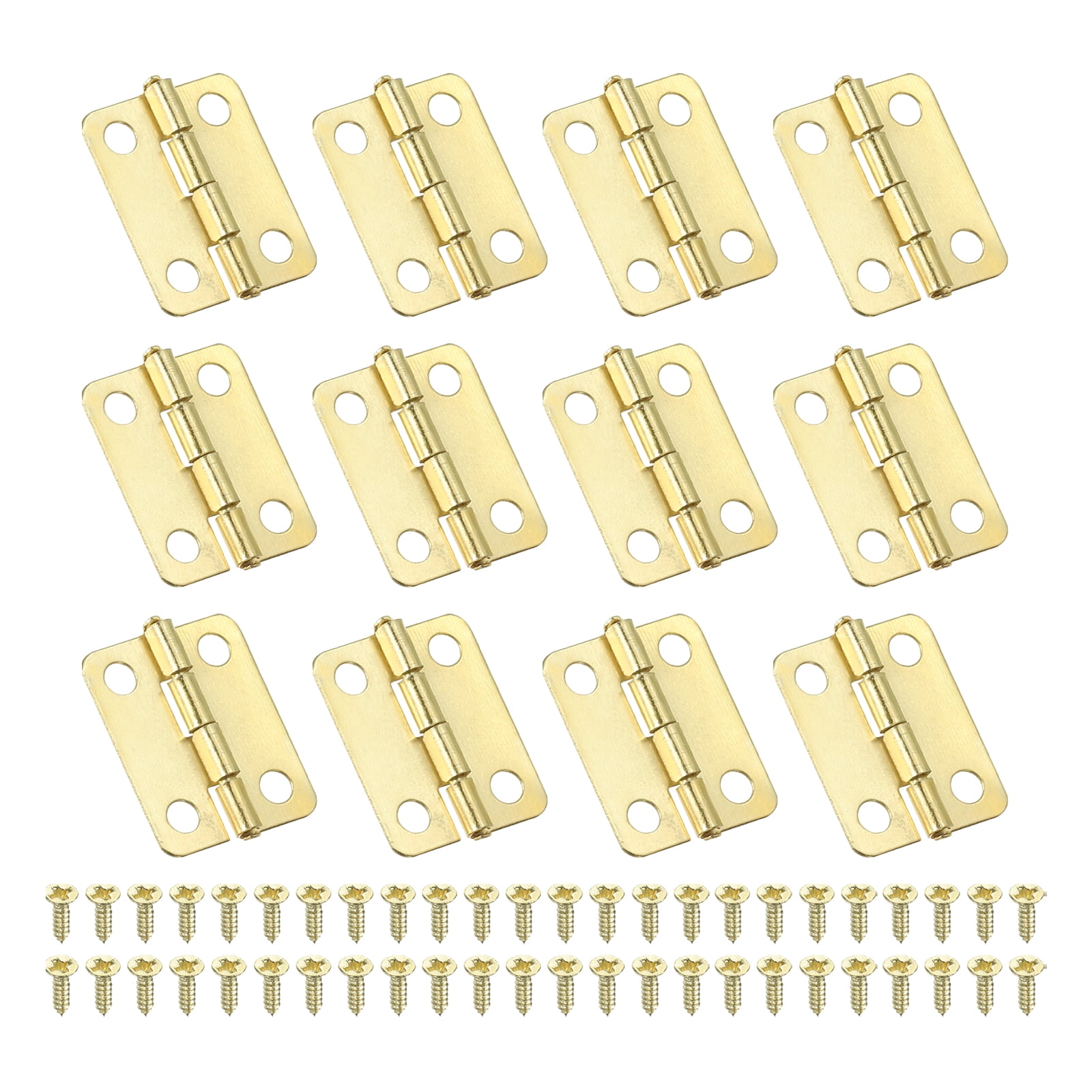 Uxcell Small Butt Hinges 5/8 Inch, Jewelry Box Hinge with Screw for ...