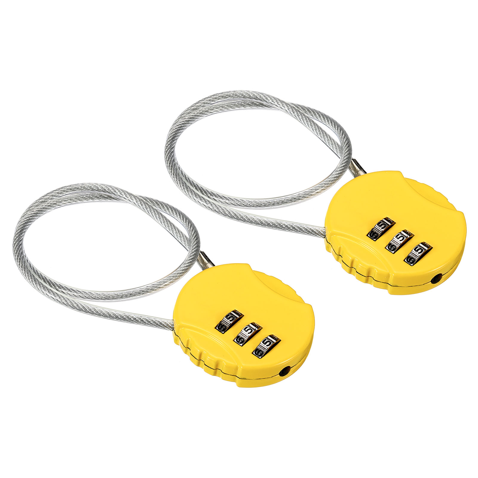 Uxcell Small Combination Lock 11.8 Inch, 2 Pack 3 Digit Padlock for Gym ...