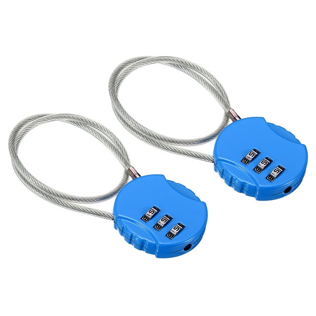 Uxcell Small Combination Lock 11.8 Inch, 2 Pack 3 Digit Padlock for ...