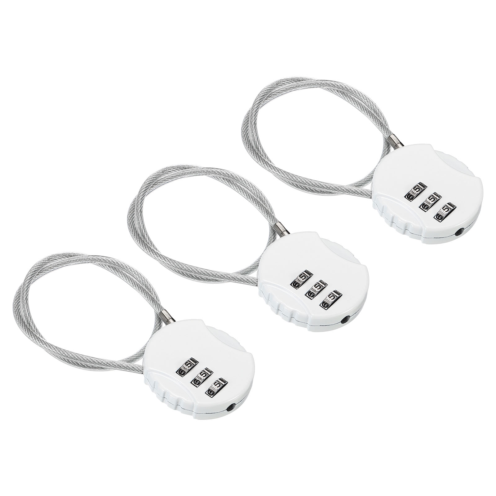 Uxcell Small Combination Lock 11.8 Inch, 3 Pack 3 Digit Padlock for Gym ...