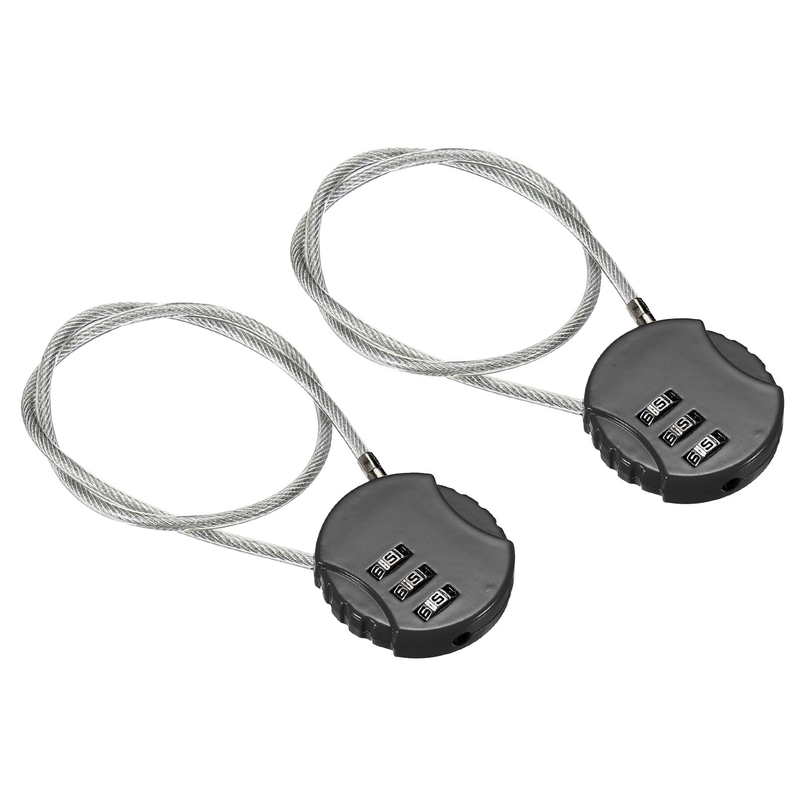 Uxcell Small Combination Lock 14.9 Inch, 2 Pack 3 Digit Padlock for Gym ...