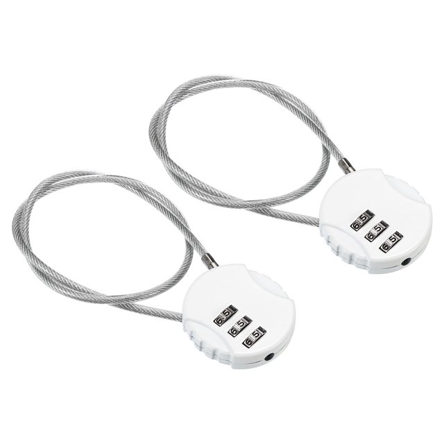 Uxcell Small Combination Lock 14.9 Inch, 2 Pack 3 Digit Padlock for Gym ...
