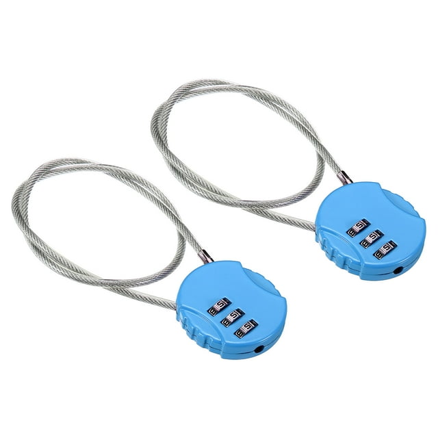 Uxcell Small Combination Lock 14.9 Inch, 2 Pack 3 Digit Padlock for ...