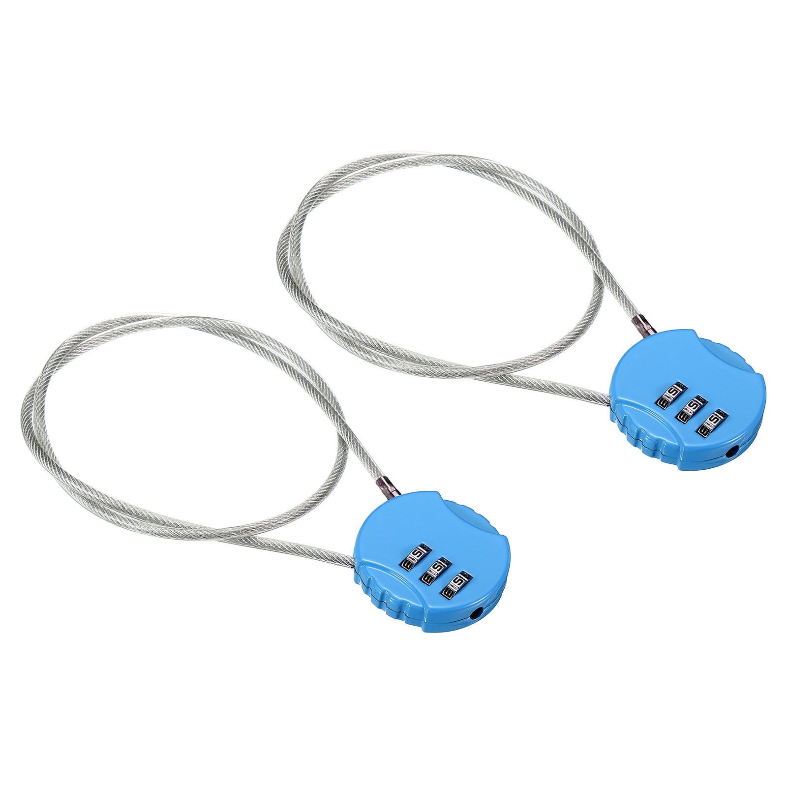 Uxcell Small Combination Lock 19.6 Inch, 2 Pack 3 Digit Padlock for ...
