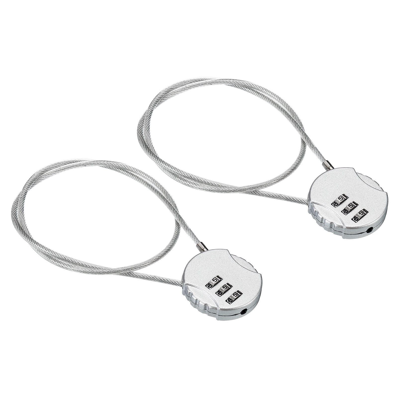Uxcell Small Combination Lock 19.6 Inch, 2 Pack 3 Digit Padlock for ...