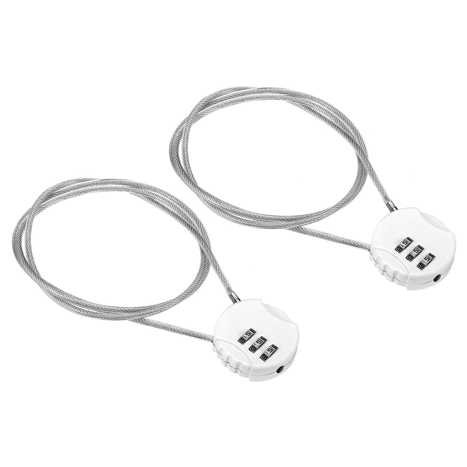 Uxcell Small Combination Lock 31.4 Inch, 2 Pack 3 Digit Padlock for Gym ...