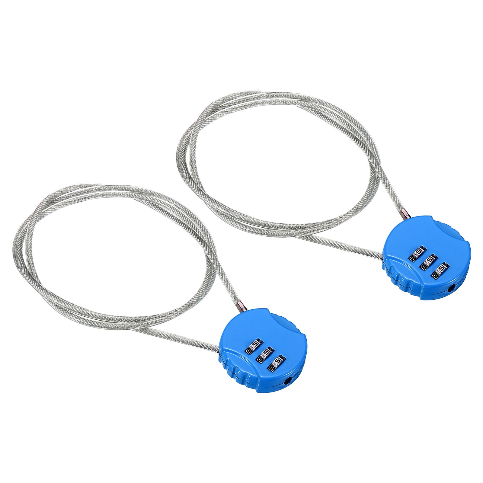 Uxcell Small Combination Lock 31.4 Inch, 2 Pack 3 Digit Padlock for ...