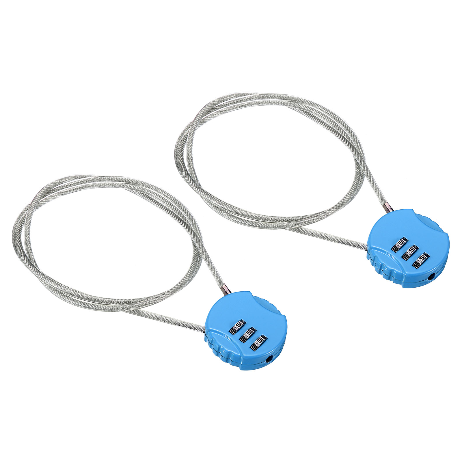 Uxcell Small Combination Lock 31.4 Inch, 2 Pack 3 Digit Padlock for ...