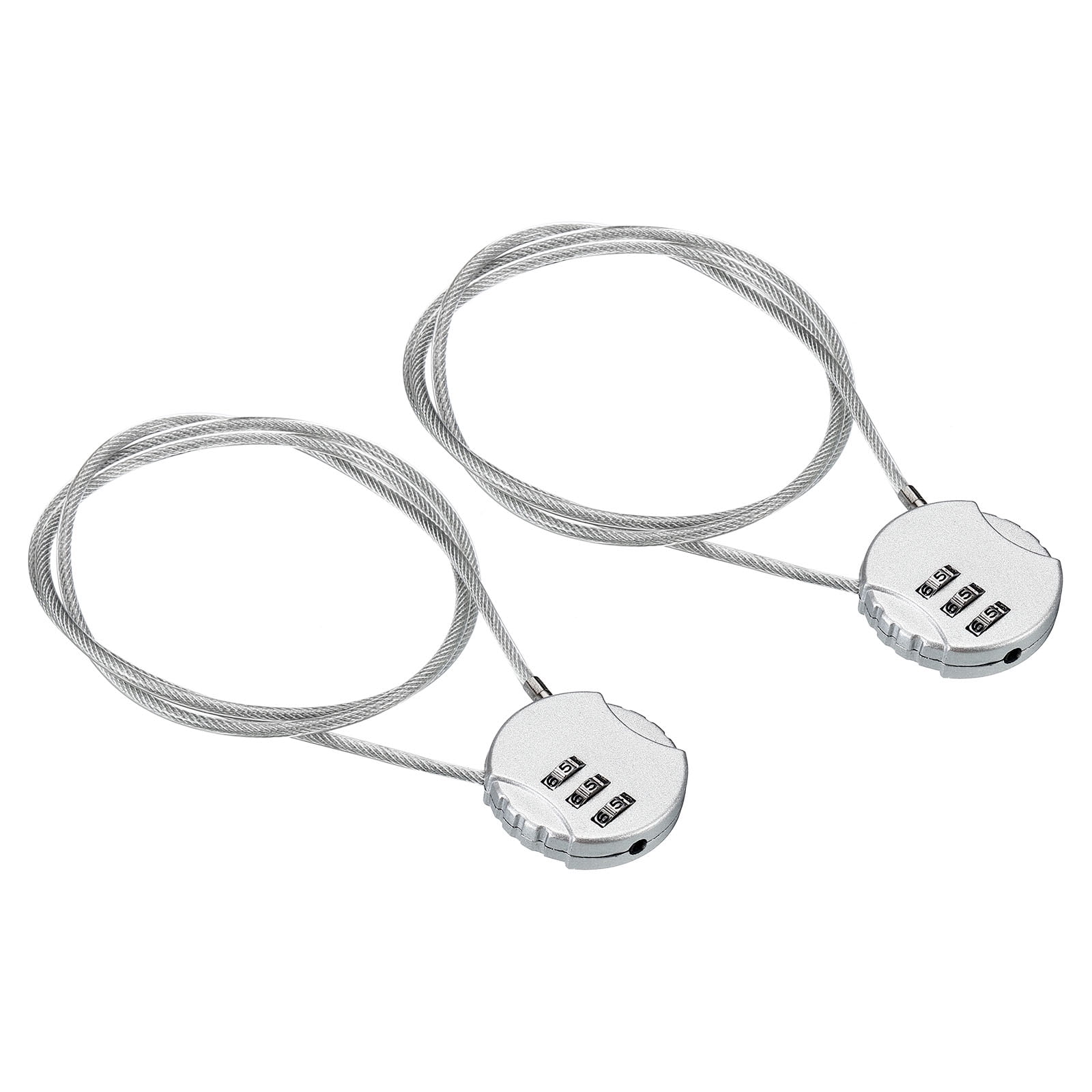 Uxcell Small Combination Lock 31.4 Inch, 2 Pack 3 Digit Padlock for ...
