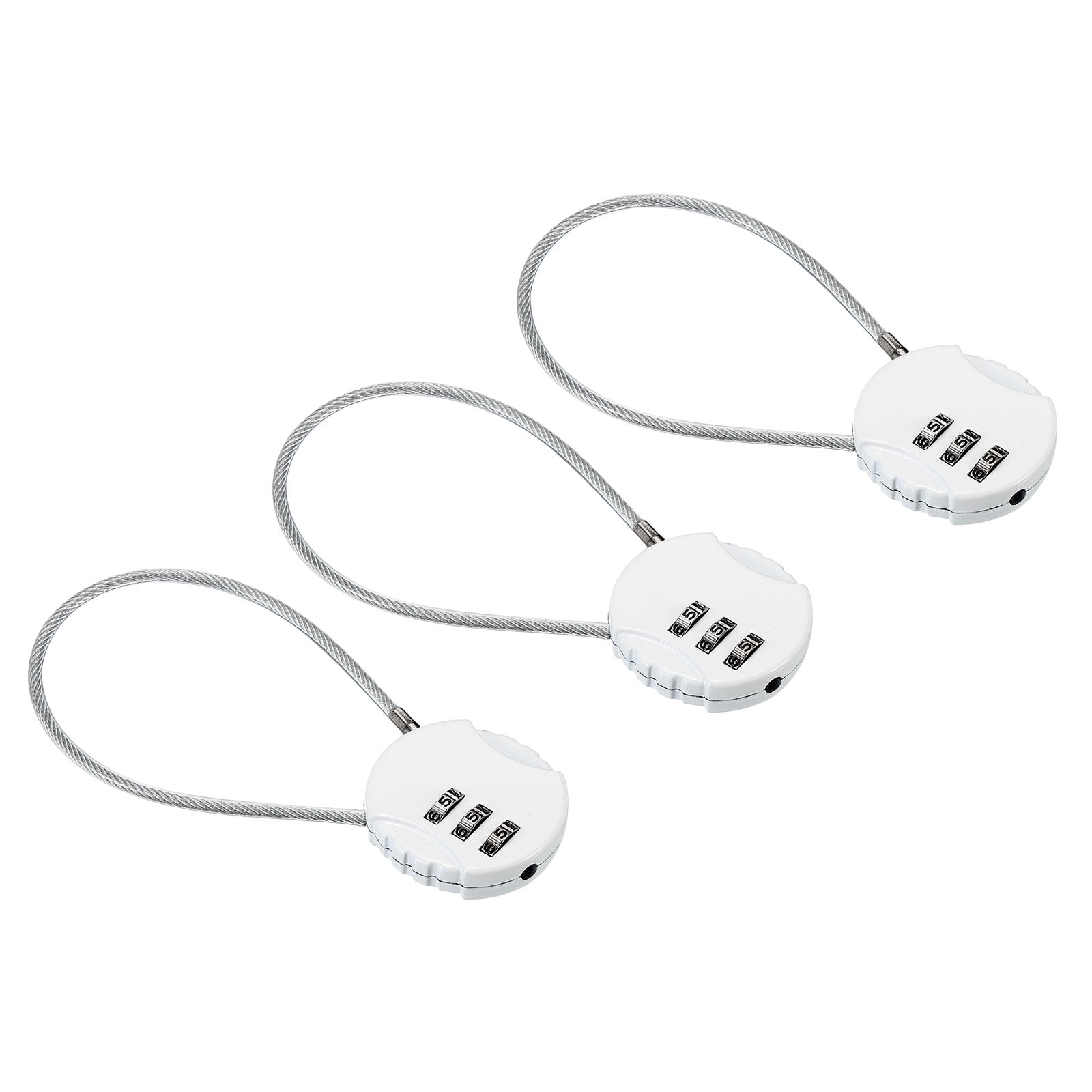 Uxcell Small Combination Lock 7.8 Inch, 3 Pack 3 Digit Padlock for Gym ...