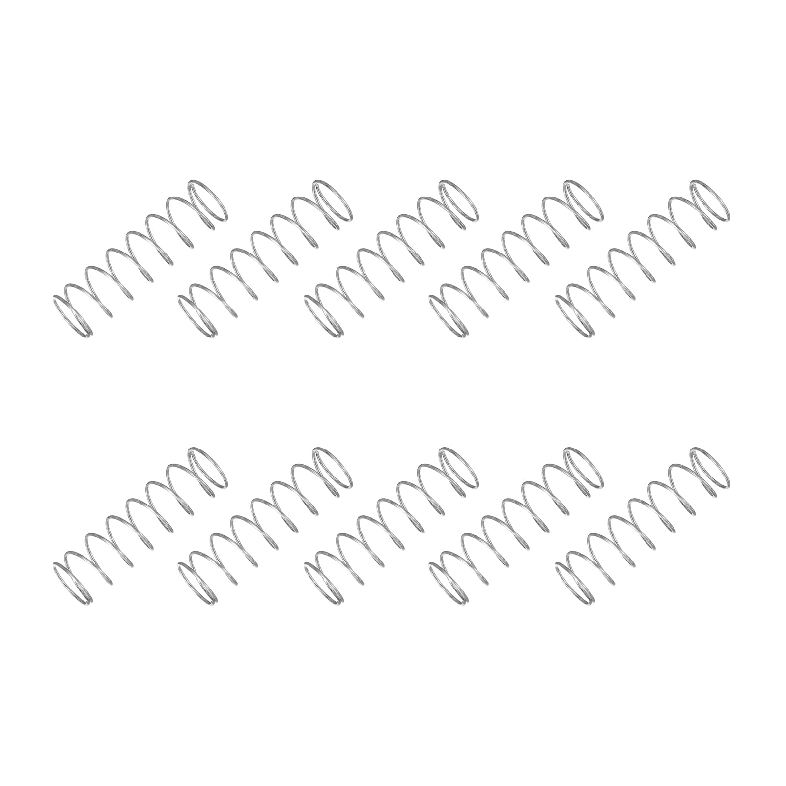 Uxcell Small Compression Spring 2 mm OD 0.35 mm Wire Diameter 5 mm Free ...